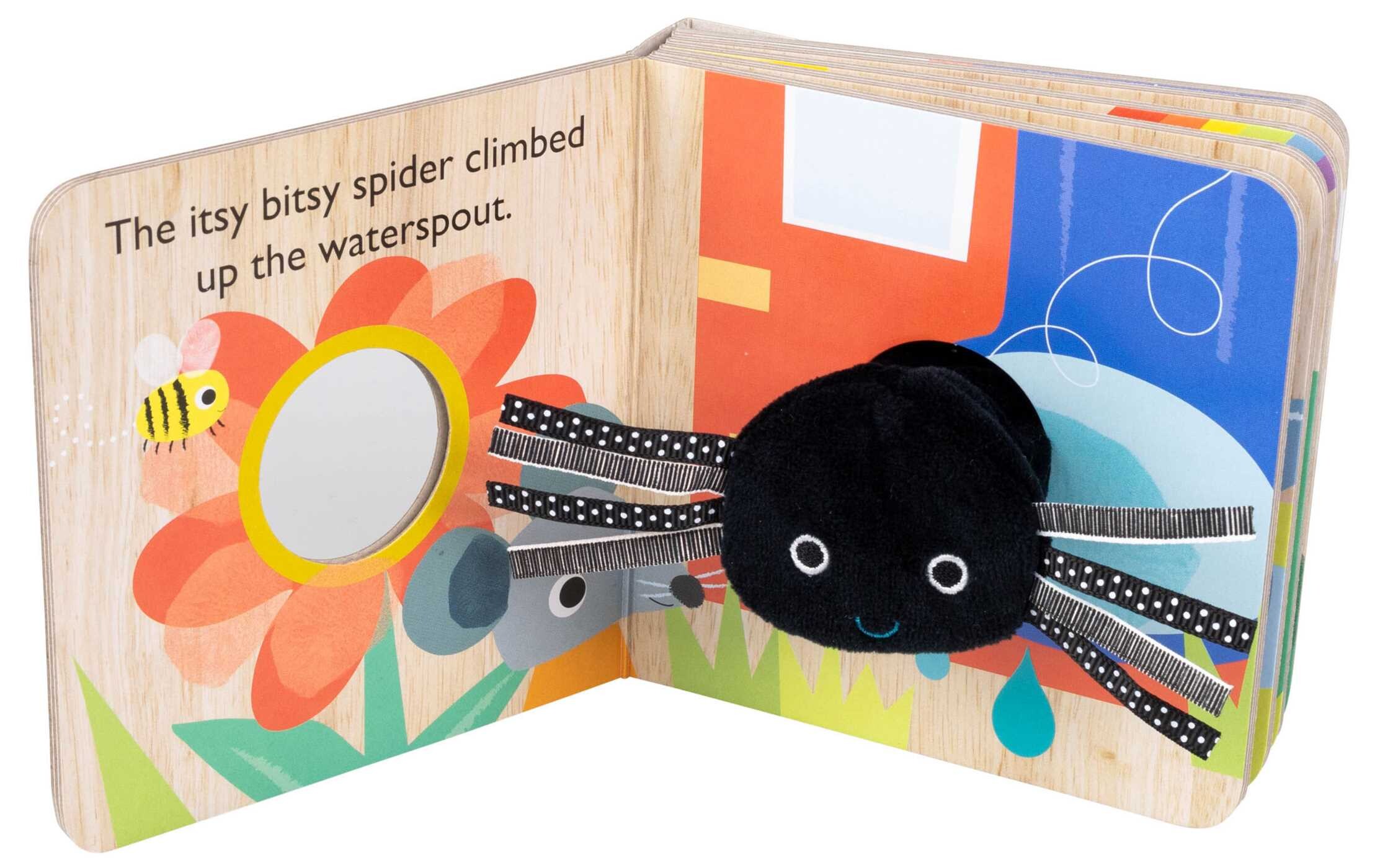 Touch and Trace Nursery Rhymes: Itsy Bitsy Spider Finger Puppet Book ...
