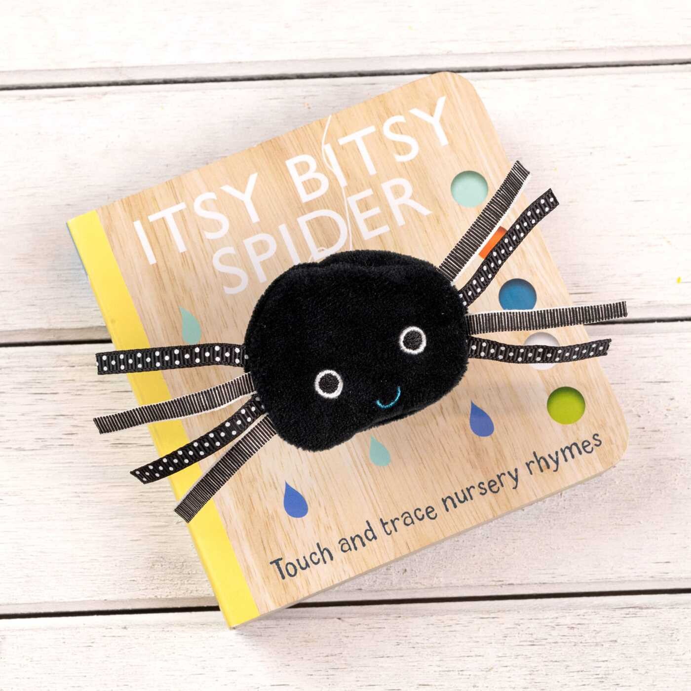 Touch and Trace Nursery Rhymes: Itsy Bitsy Spider Finger Puppet Book ...
