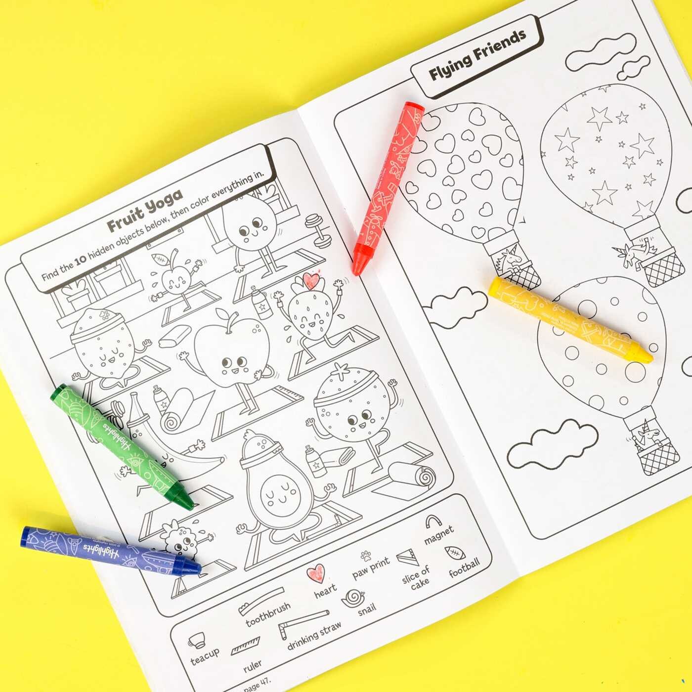 Highlights Hidden Pictures Coloring with Crayons | Book by Delaney ...