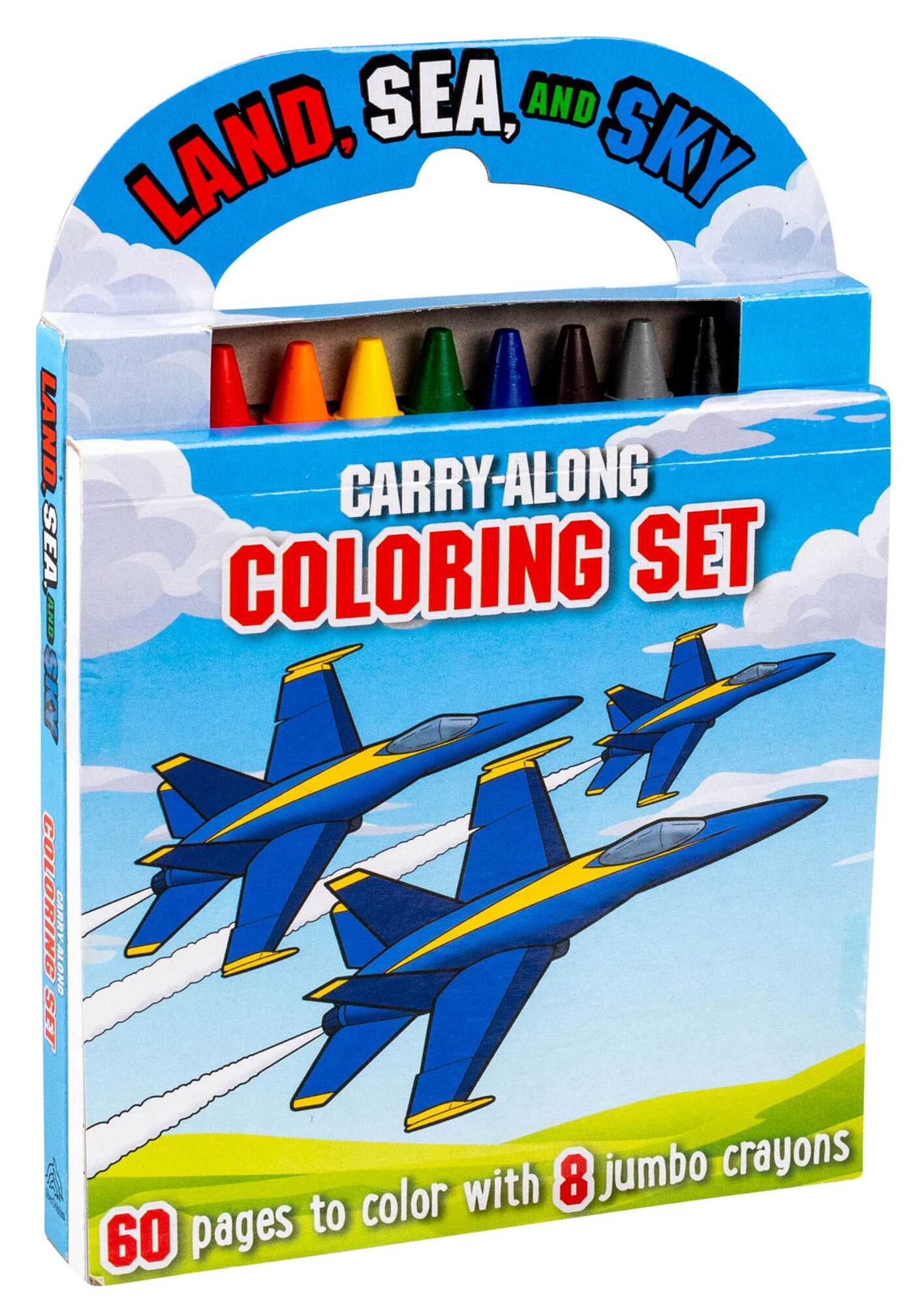 Land, Sea, and Sky: Carry-Along Coloring Set | Book by Grace Baranowski ...