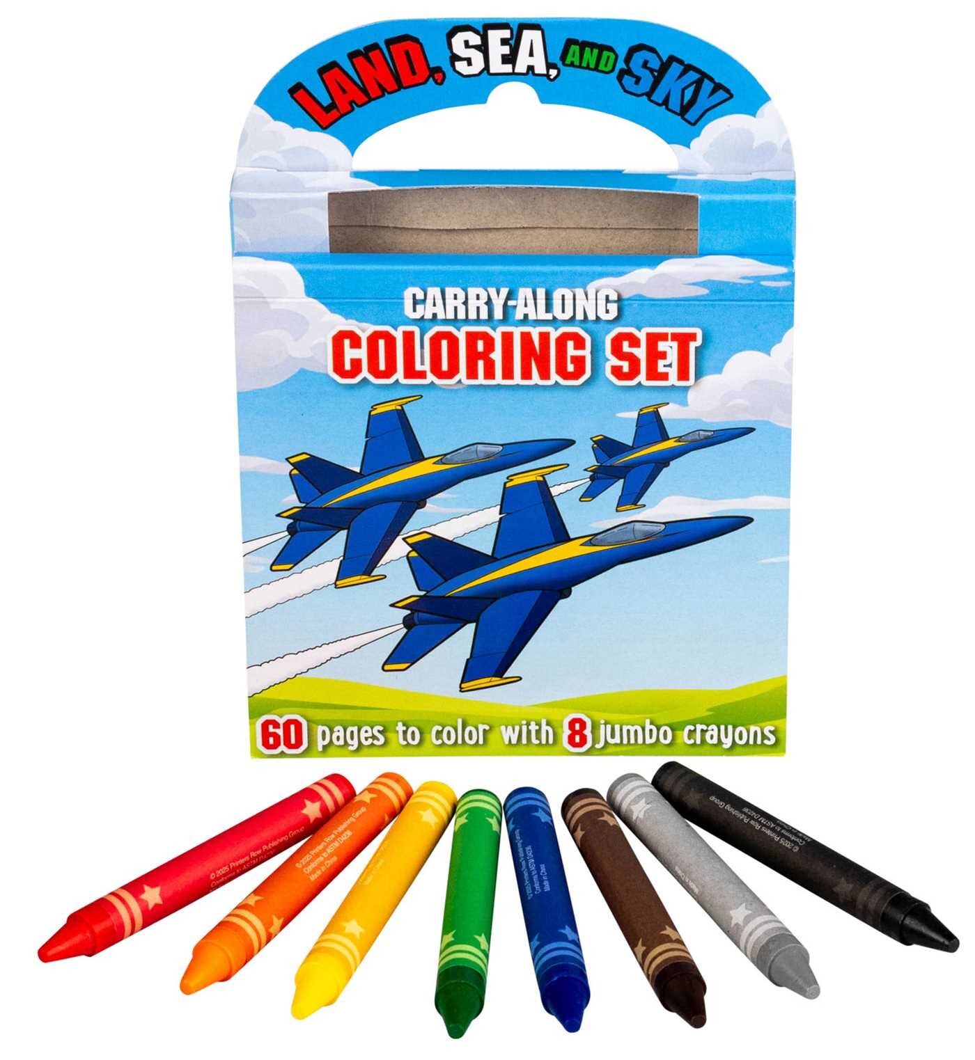 Land, Sea, and Sky: Carry-Along Coloring Set | Book by Grace Baranowski ...