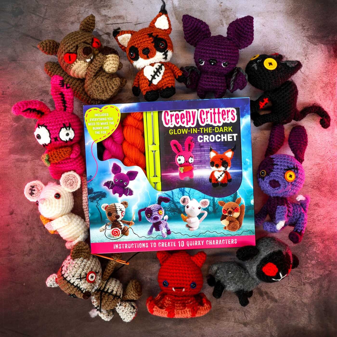 Creepy Critters Glow-in-the-Dark Crochet - Book Summary & Video ...