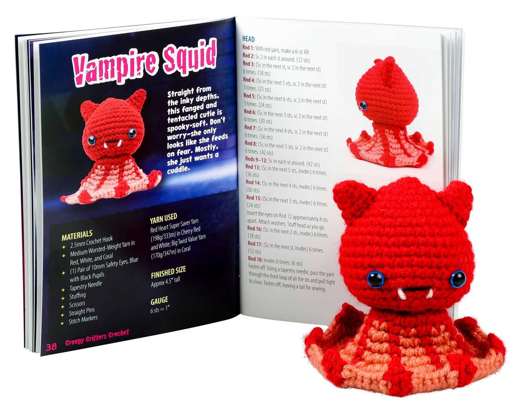 Creepy Critters Glow-in-the-Dark Crochet - Book Summary & Video ...