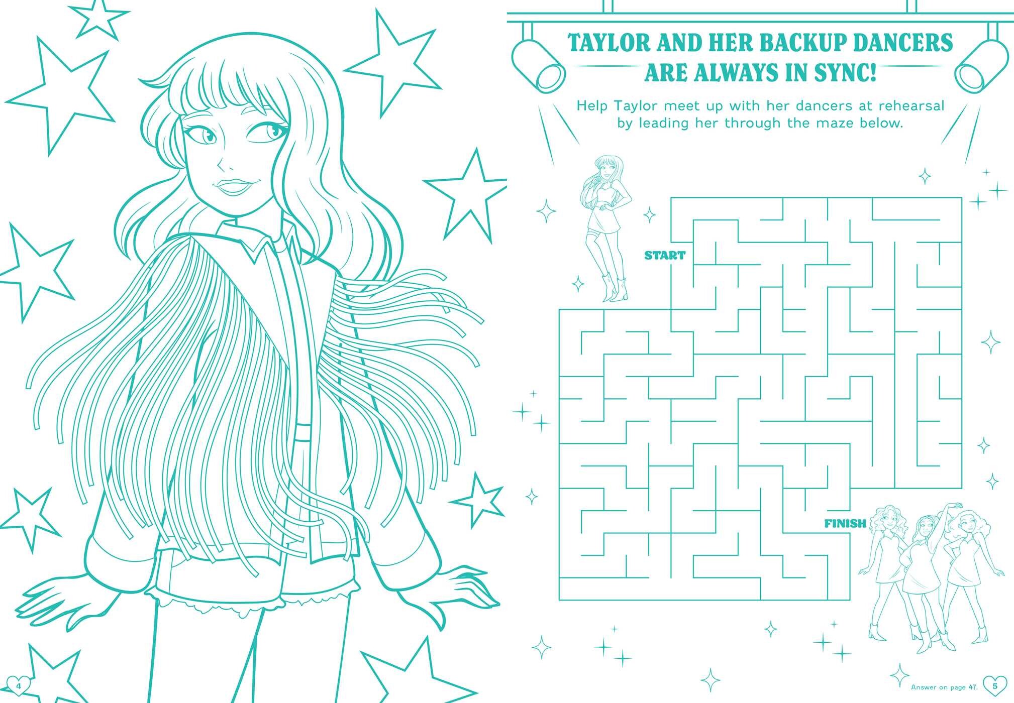 Taylor Swift Friends Forever Coloring & Activity Book with Friendship ...