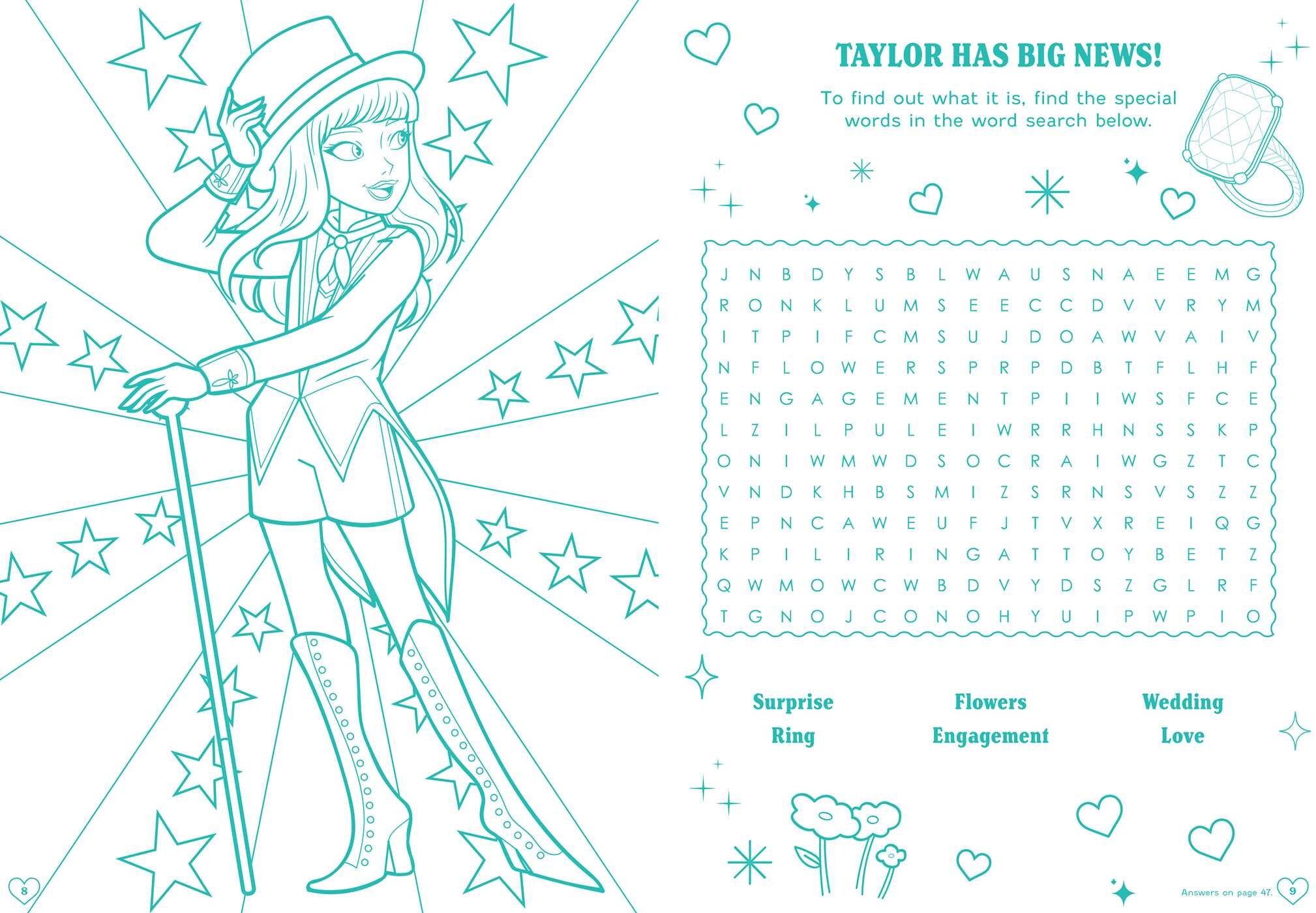 Taylor Swift Friends Forever Coloring & Activity Book with Friendship ...