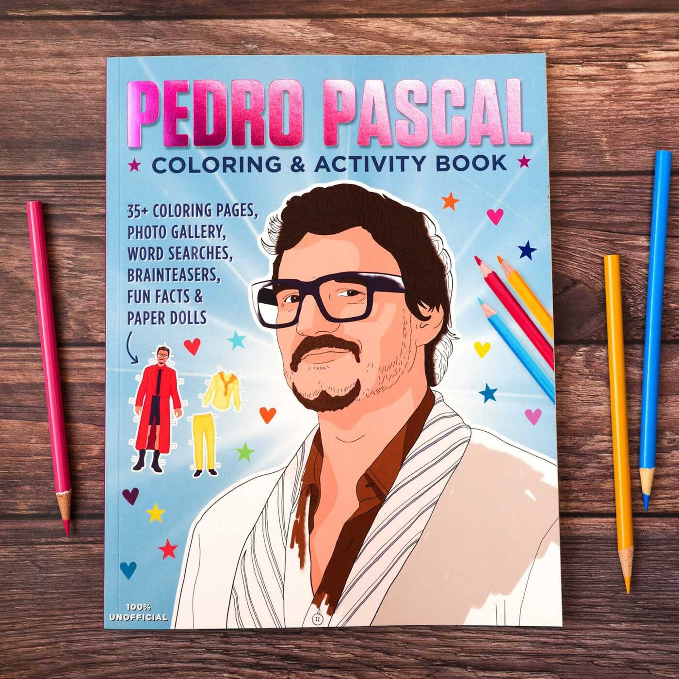 Pedro Pascal Coloring & Activity Book | Book by Editors of Thunder Bay ...