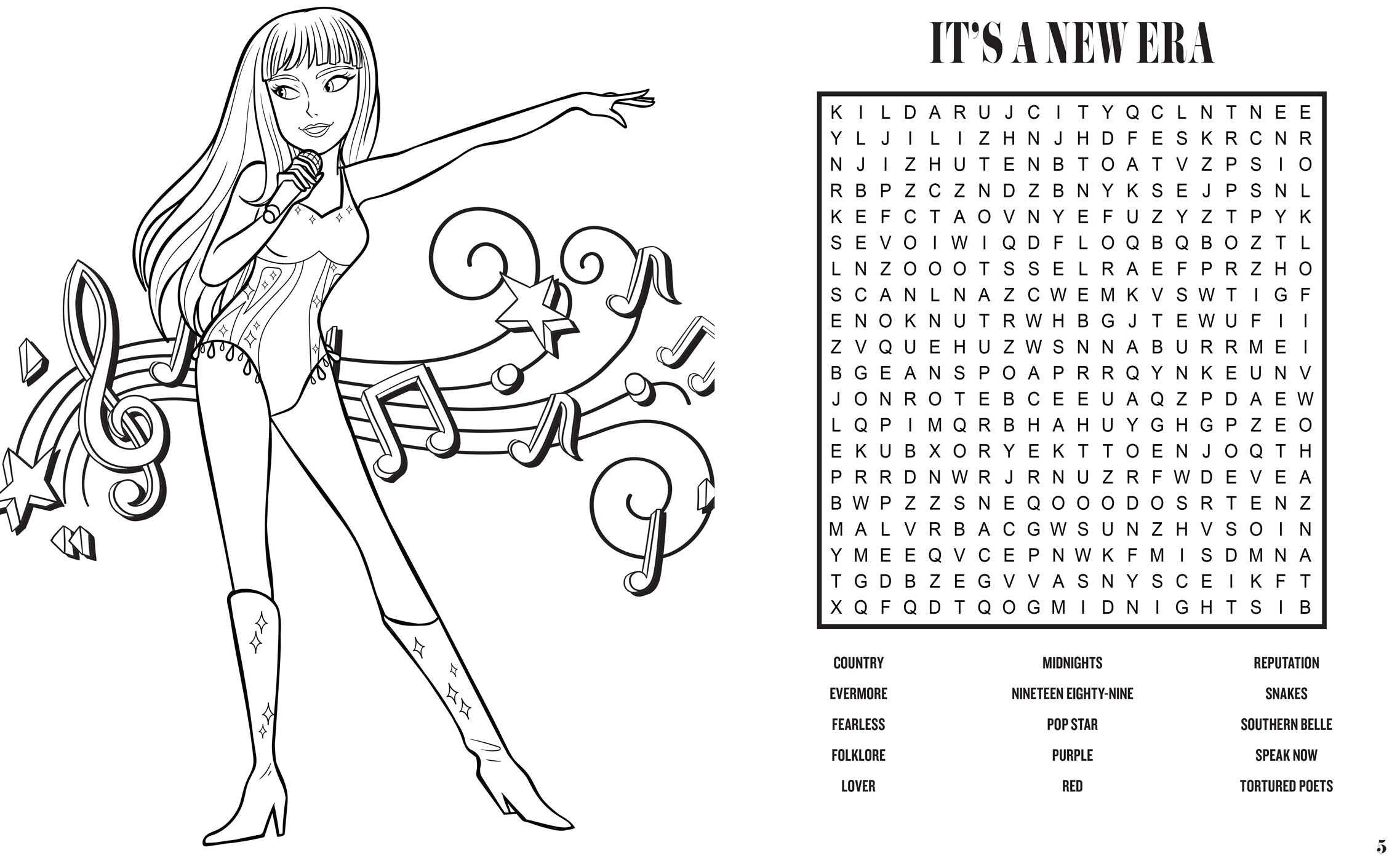 Taylor Swift Word Search and Coloring | Book by Editors of Thunder Bay ...