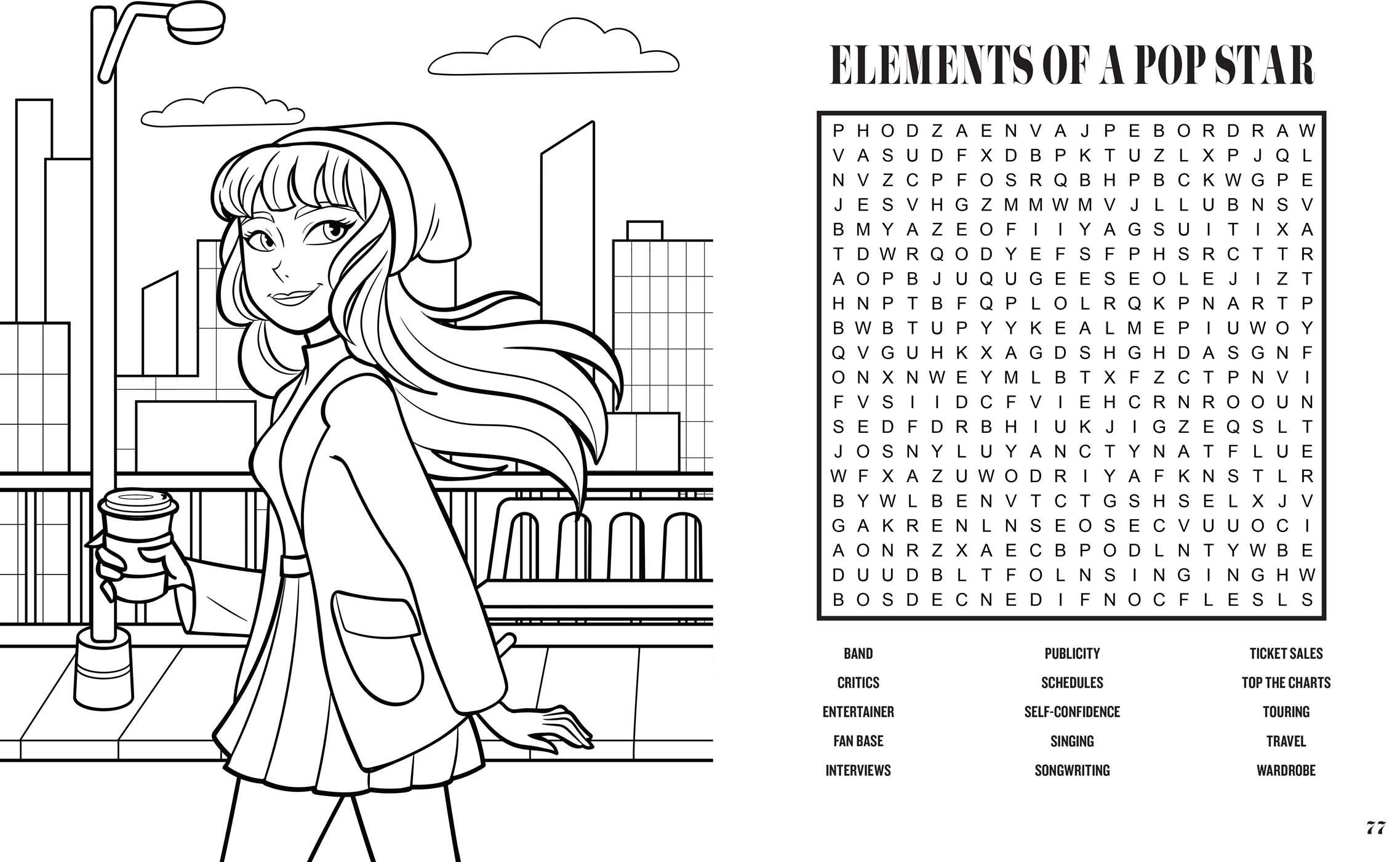 Taylor Swift Word Search and Coloring | Book by Editors of Thunder Bay ...