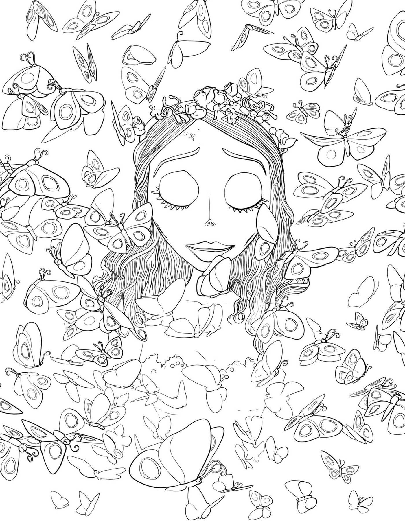 Tim Burton's Corpse Bride Glow-in-the-Dark Coloring Book | Book by ...