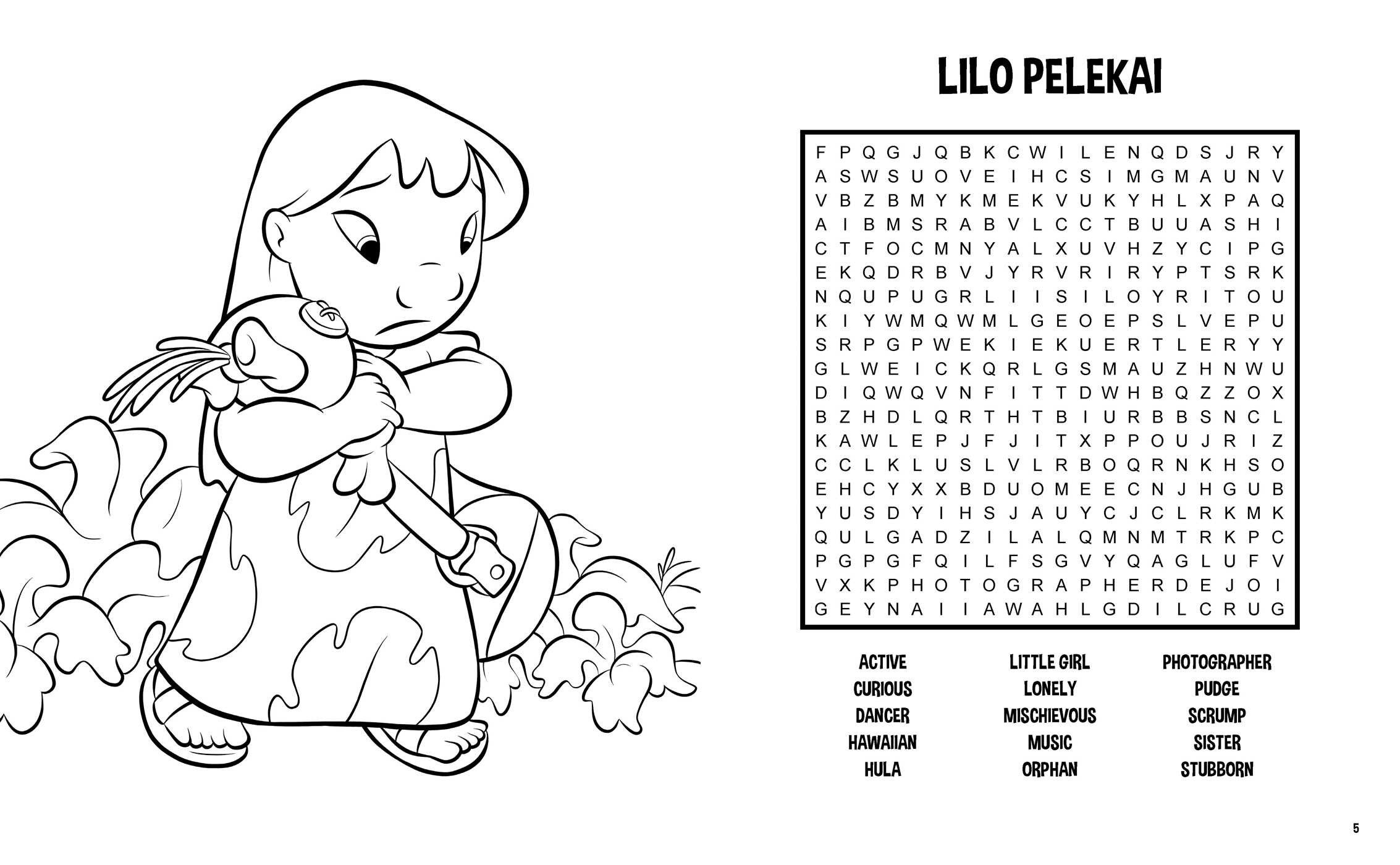 Disney Stitch Word Search, Quips, Quotes and Coloring Book | Book by ...