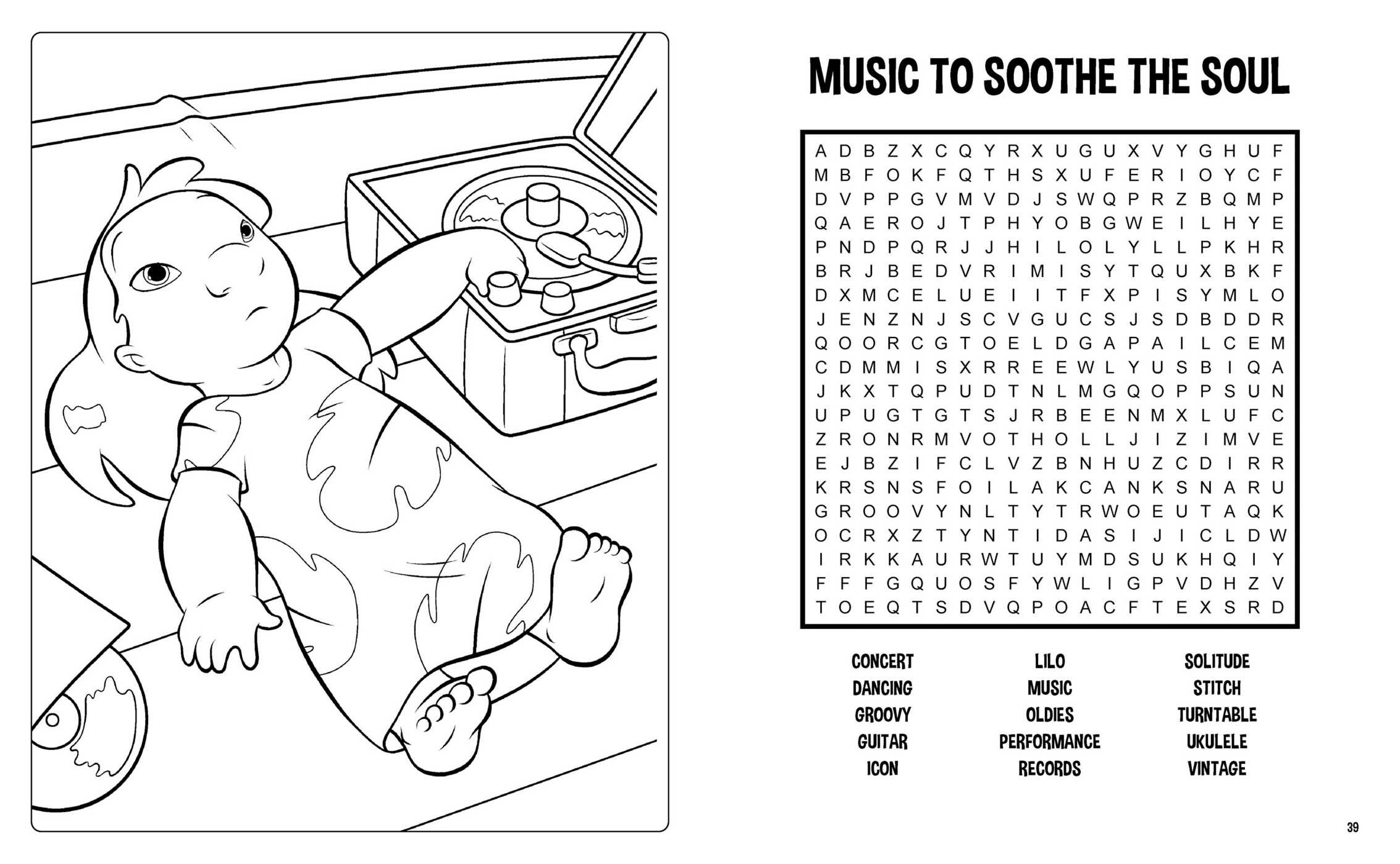 Disney Stitch Word Search, Quips, Quotes and Coloring Book | Book by ...