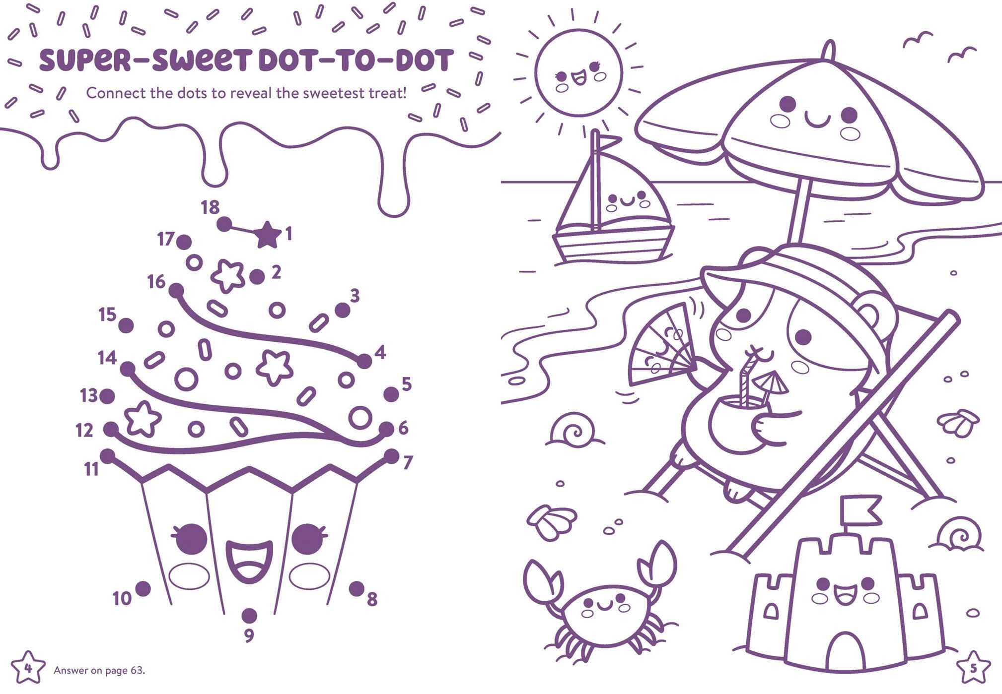 Kawaii Cuties: Coloring Book with Confetti Crayons and Stickers | Book ...