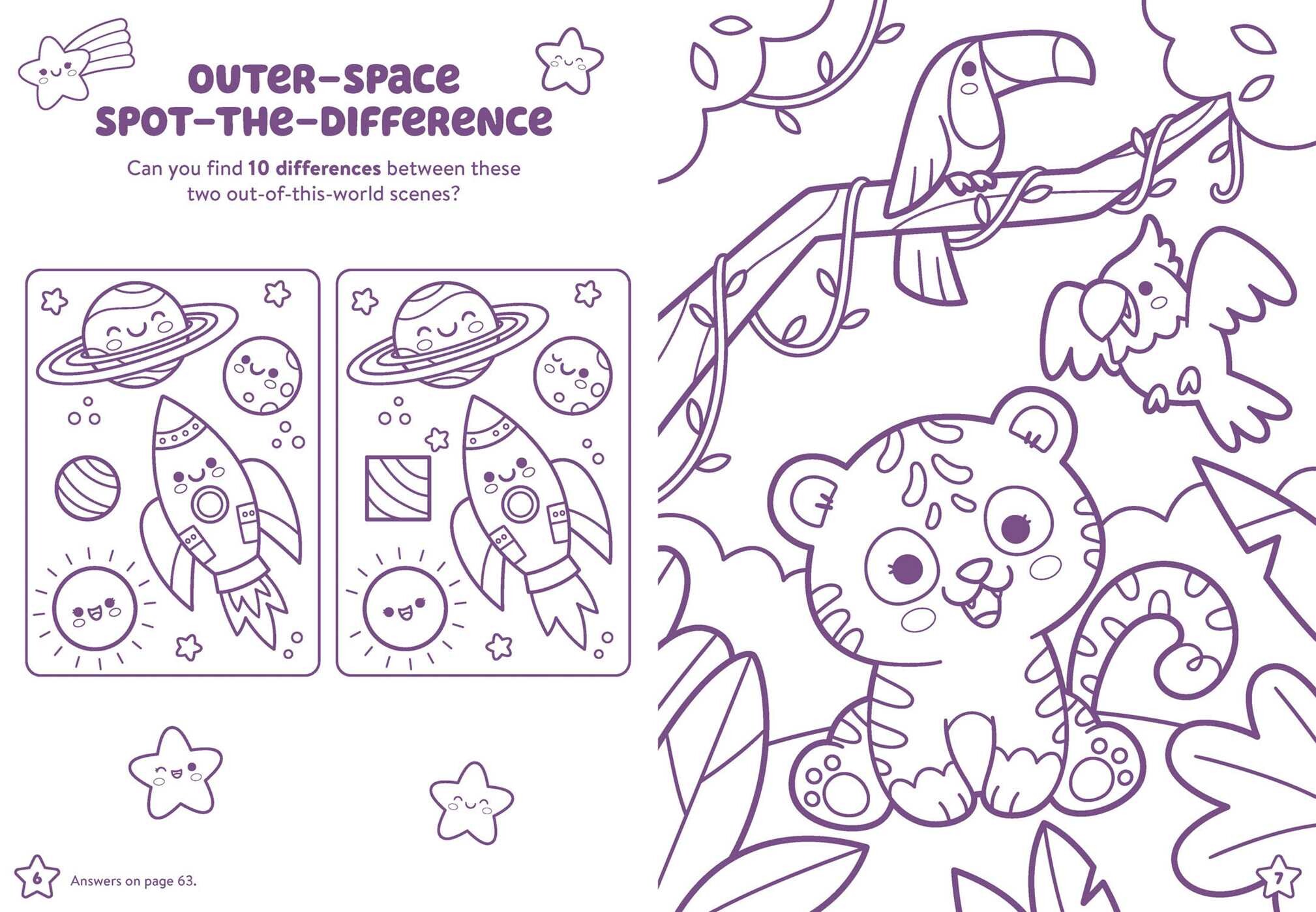 Kawaii Cuties: Coloring Book with Confetti Crayons and Stickers | Book ...