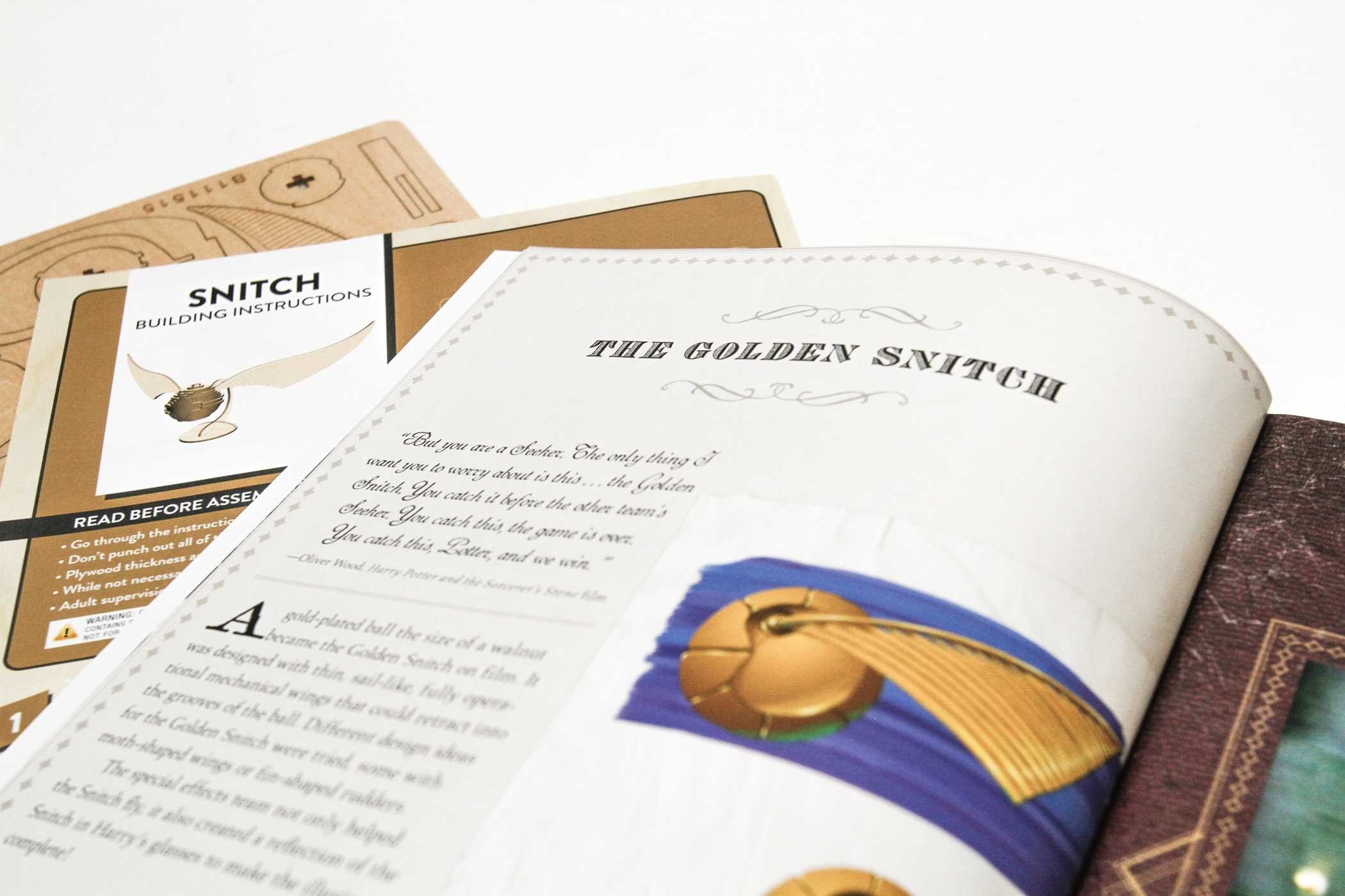 IncrediBuilds: Harry Potter: Golden Snitch 3D Wood Model and Booklet ...