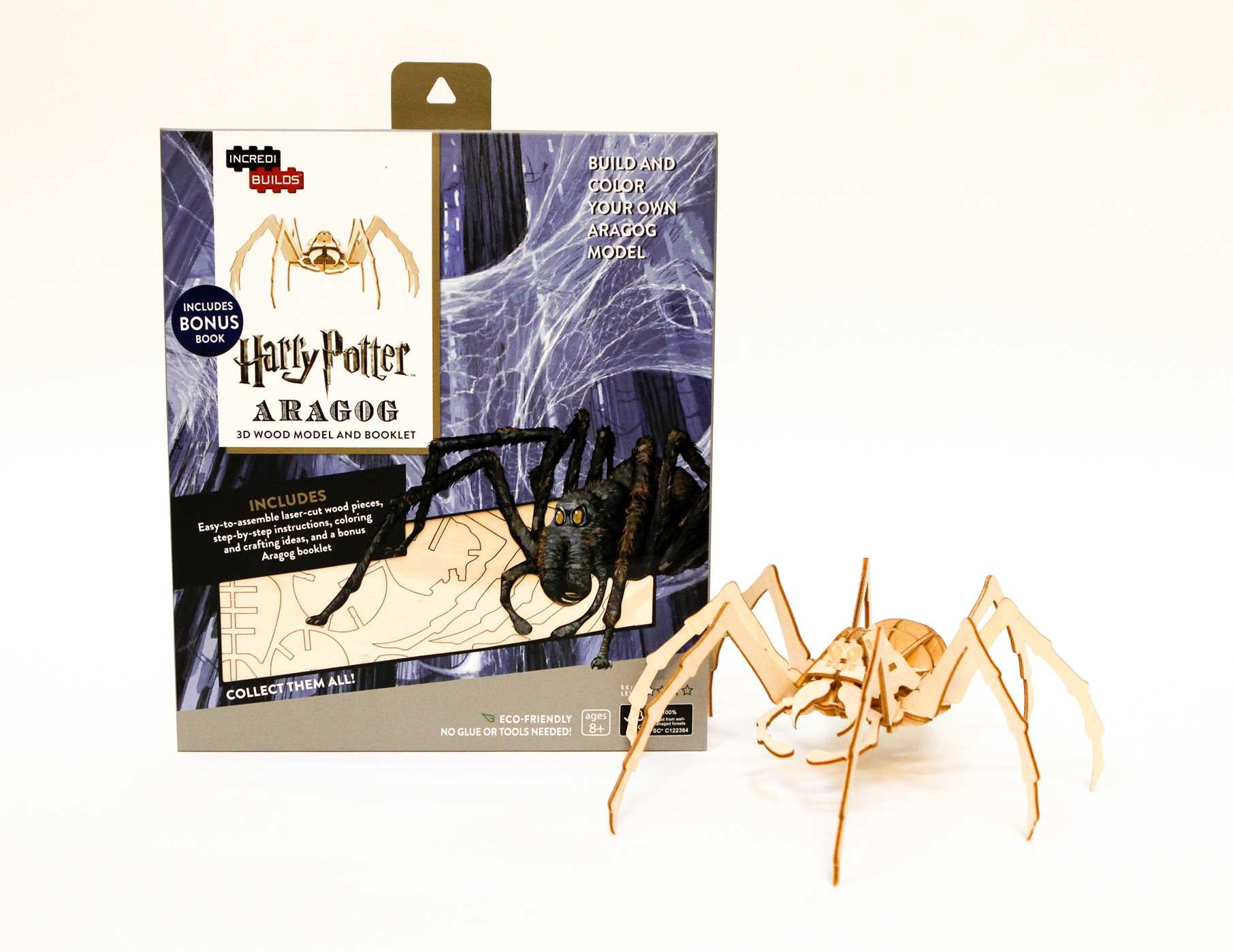 IncrediBuilds: Harry Potter: Aragog 3D Wood Model and Booklet | Book by ...