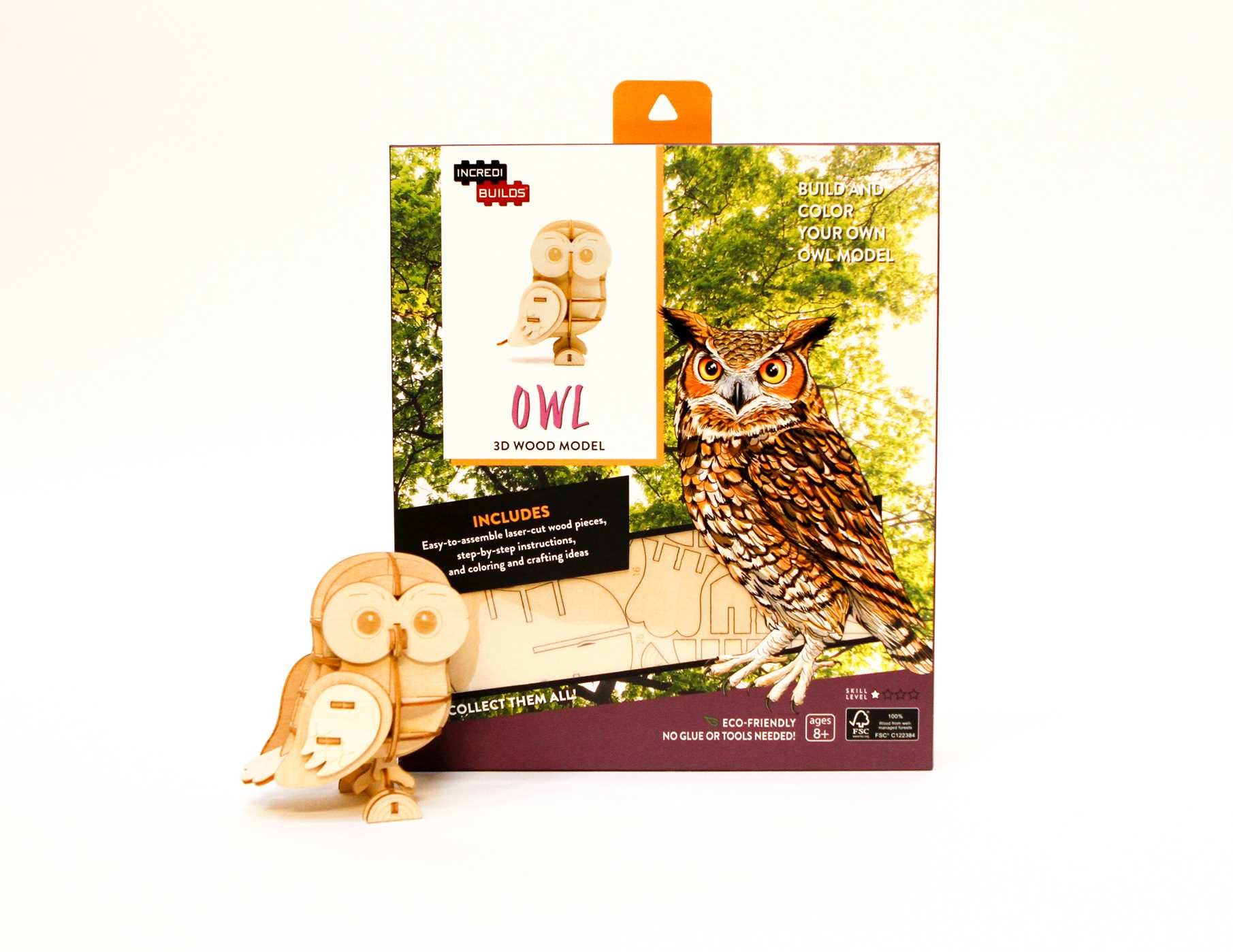 IncrediBuilds: Owl 3D Wood Model | Book by Ruth Tepper Brown, Insight ...