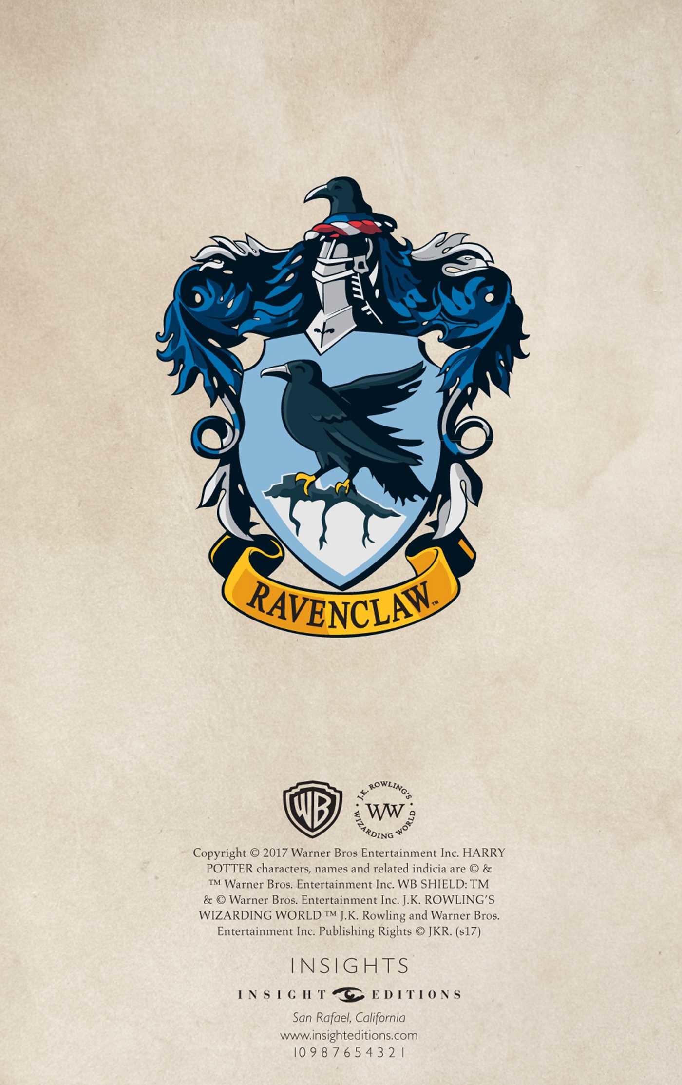 Harry Potter: Ravenclaw Ruled Pocket Journal | Book by Insight Editions ...