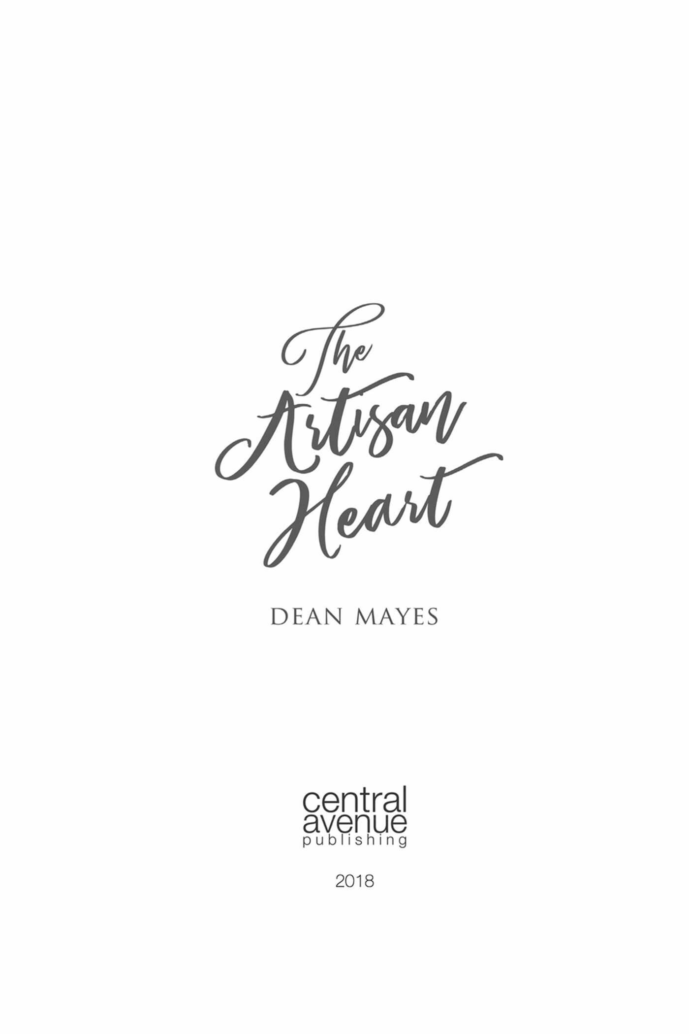 The Artisan Heart | Book by Dean Mayes | Official Publisher Page ...