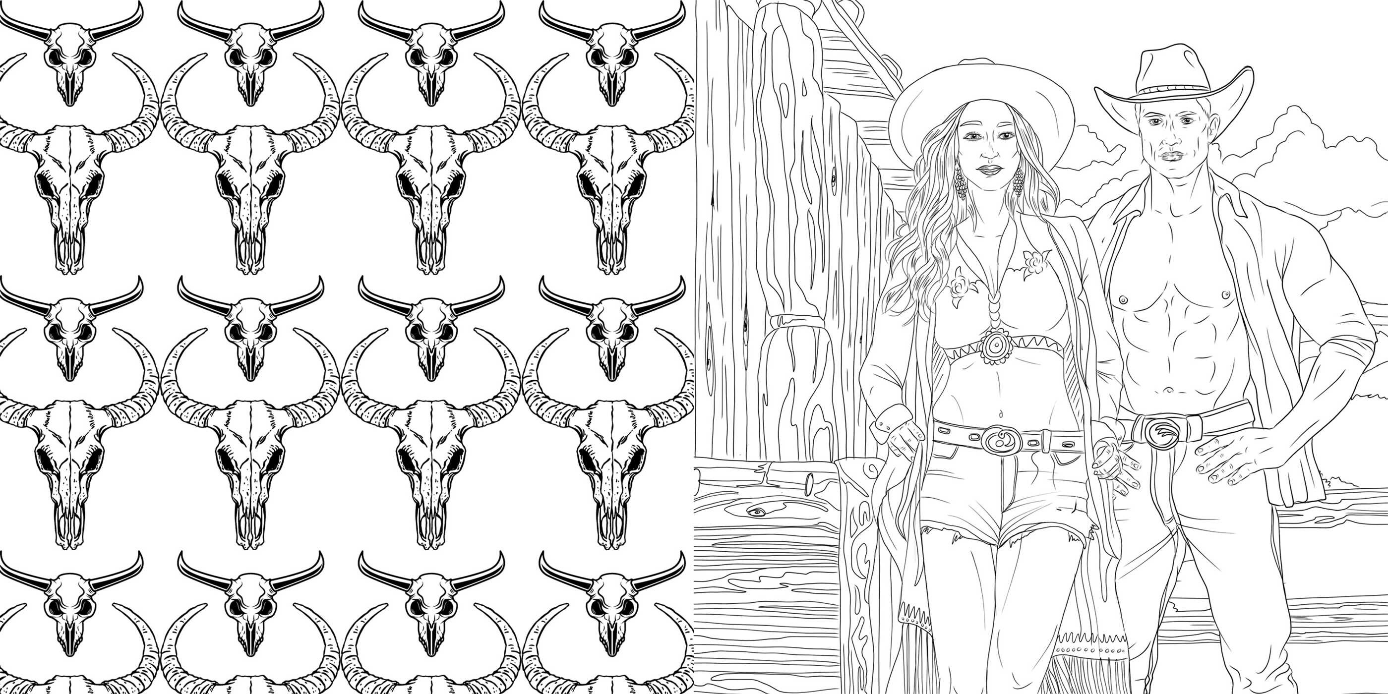 Western Romance Cowboy Coloring | Book by IglooBooks, Nathan Balsom ...