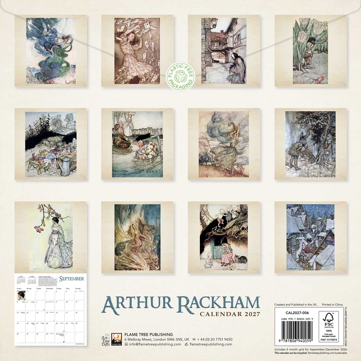 Arthur Rackham Wall Calendar 2027 (Art Calendar) - Book Summary & Video ...