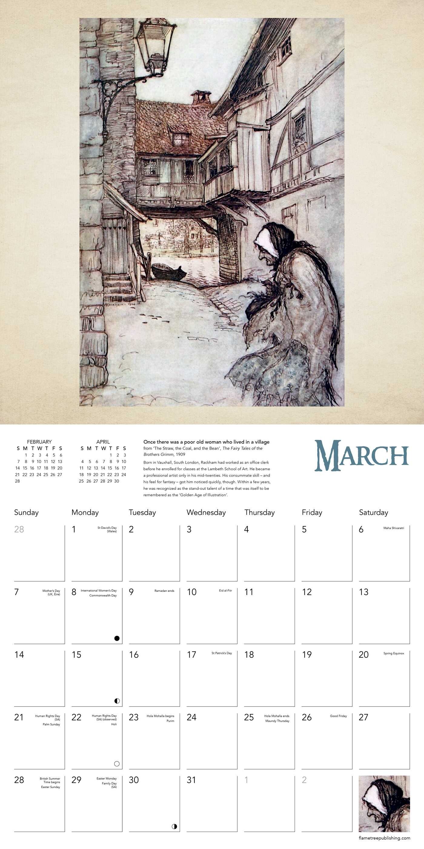 Arthur Rackham Wall Calendar 2027 (Art Calendar) - Book Summary & Video ...