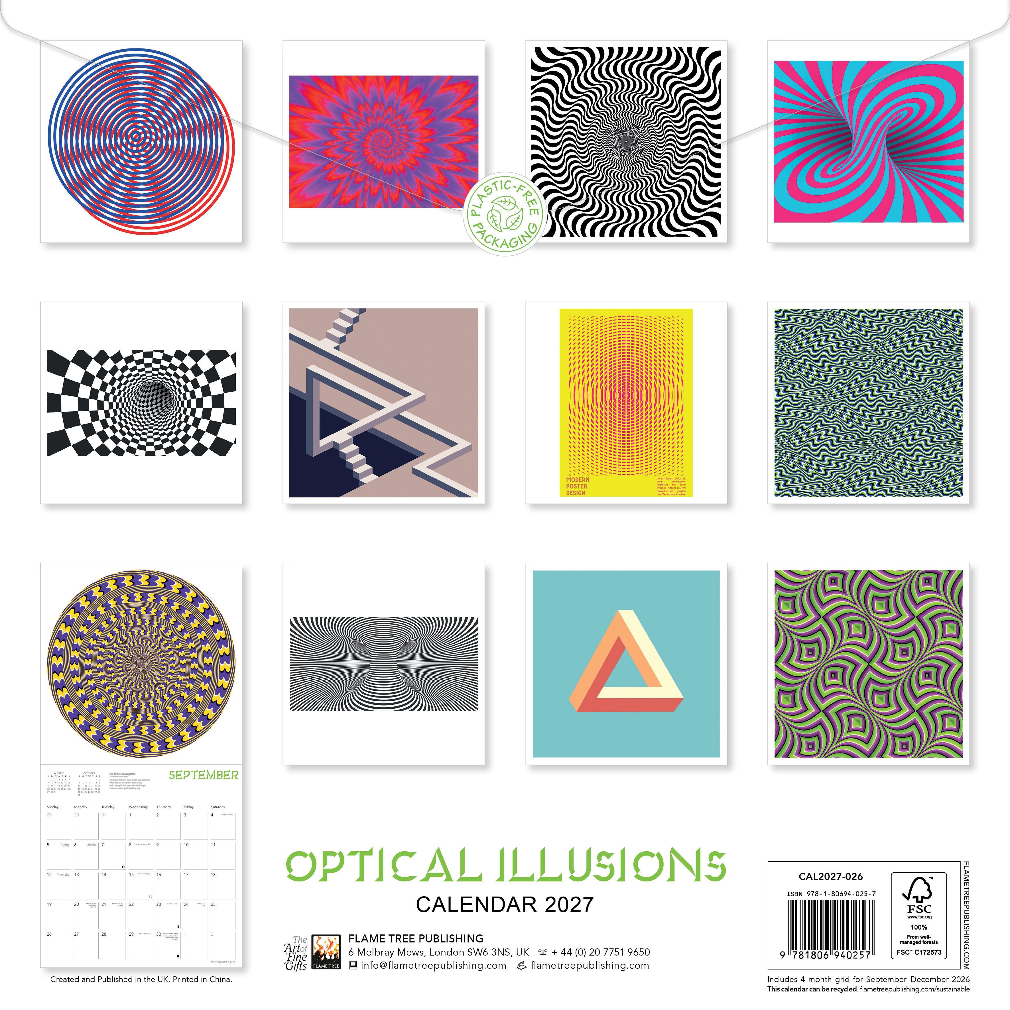 Optical Illusions Wall Calendar 2027 (Art Calendar) - Book Summary ...