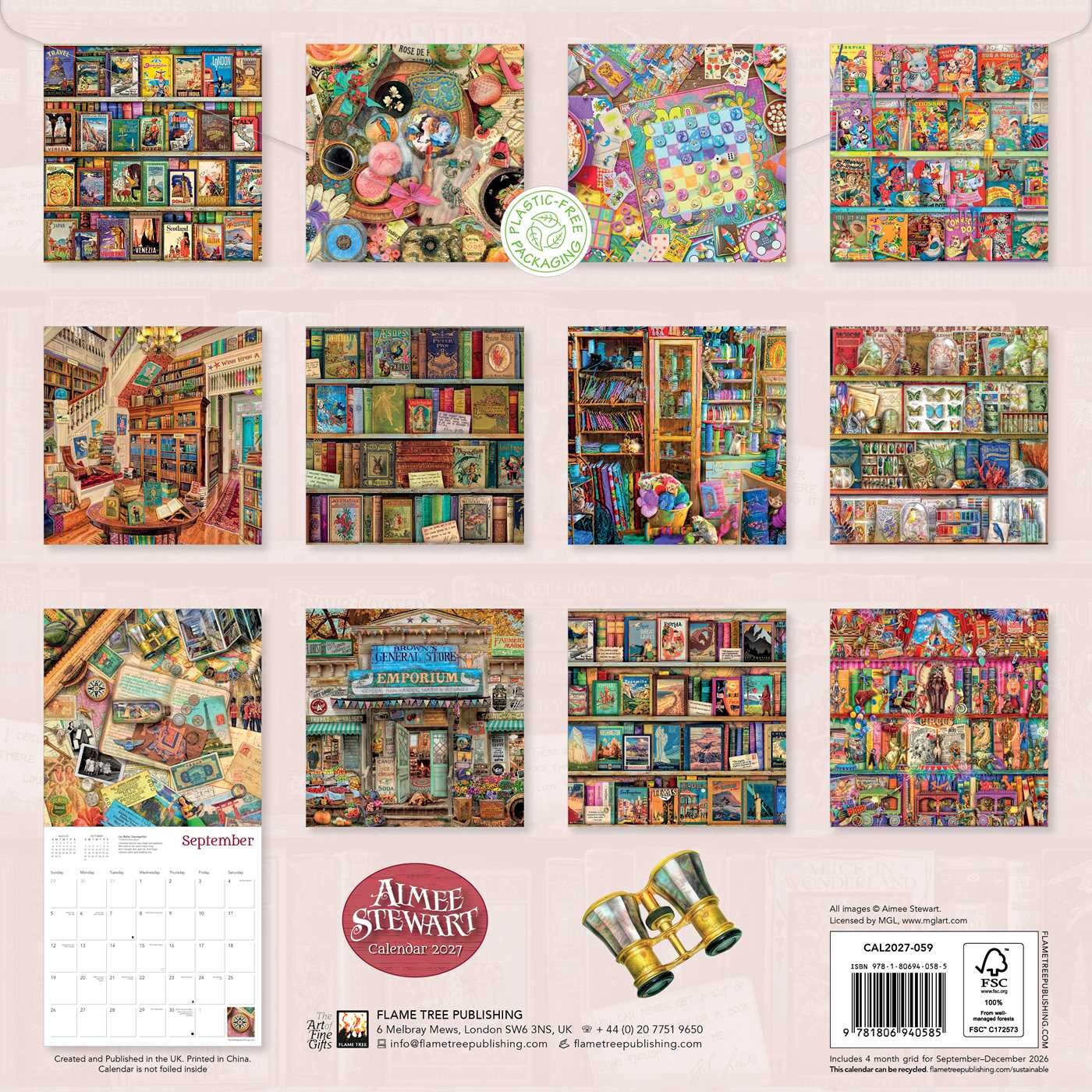 Aimee Stewart Wall Calendar 2027 (Art Calendar) - Book Summary & Video ...