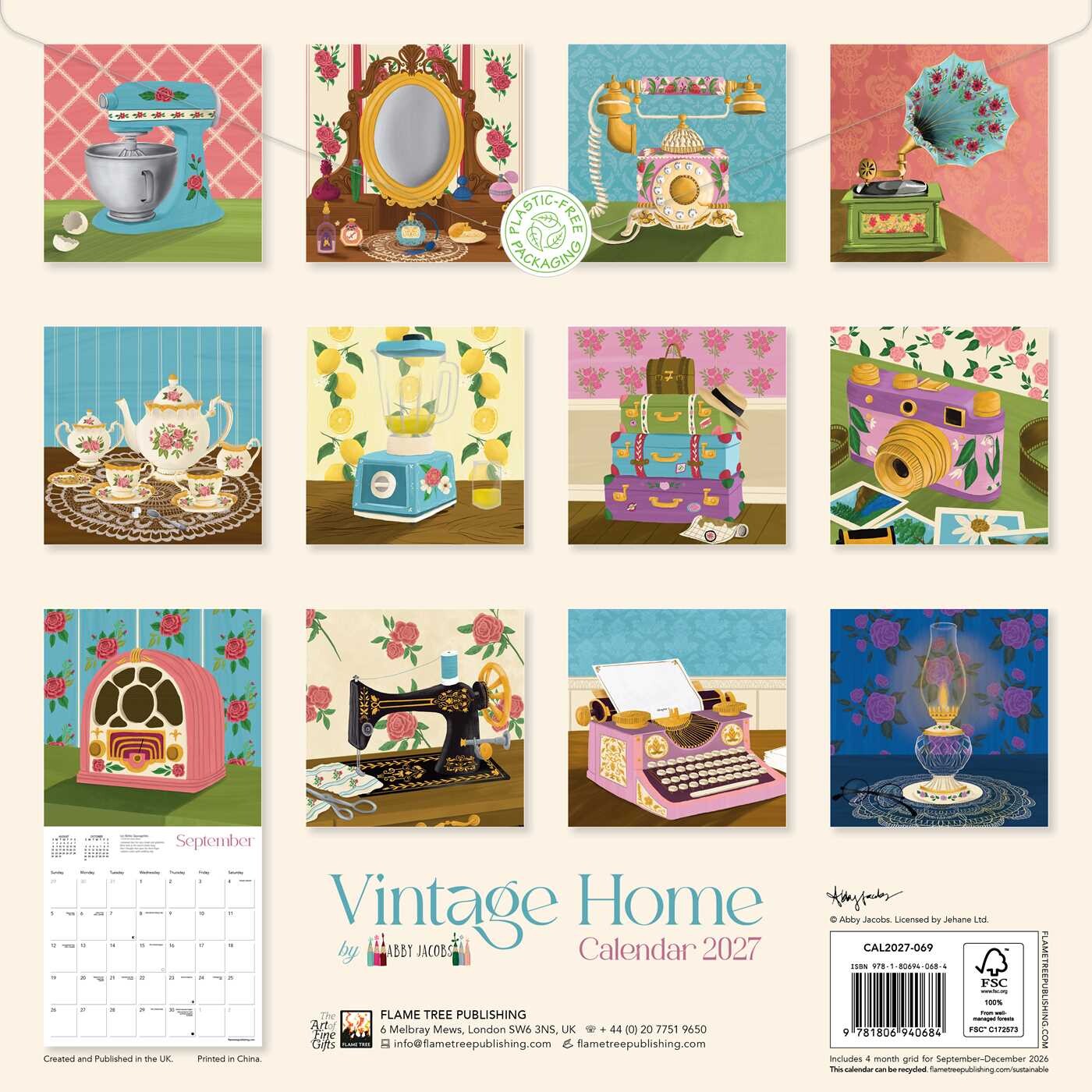 Vintage Home by Abby Jacobs Wall Calendar 2027 (Art Calendar) - Book ...
