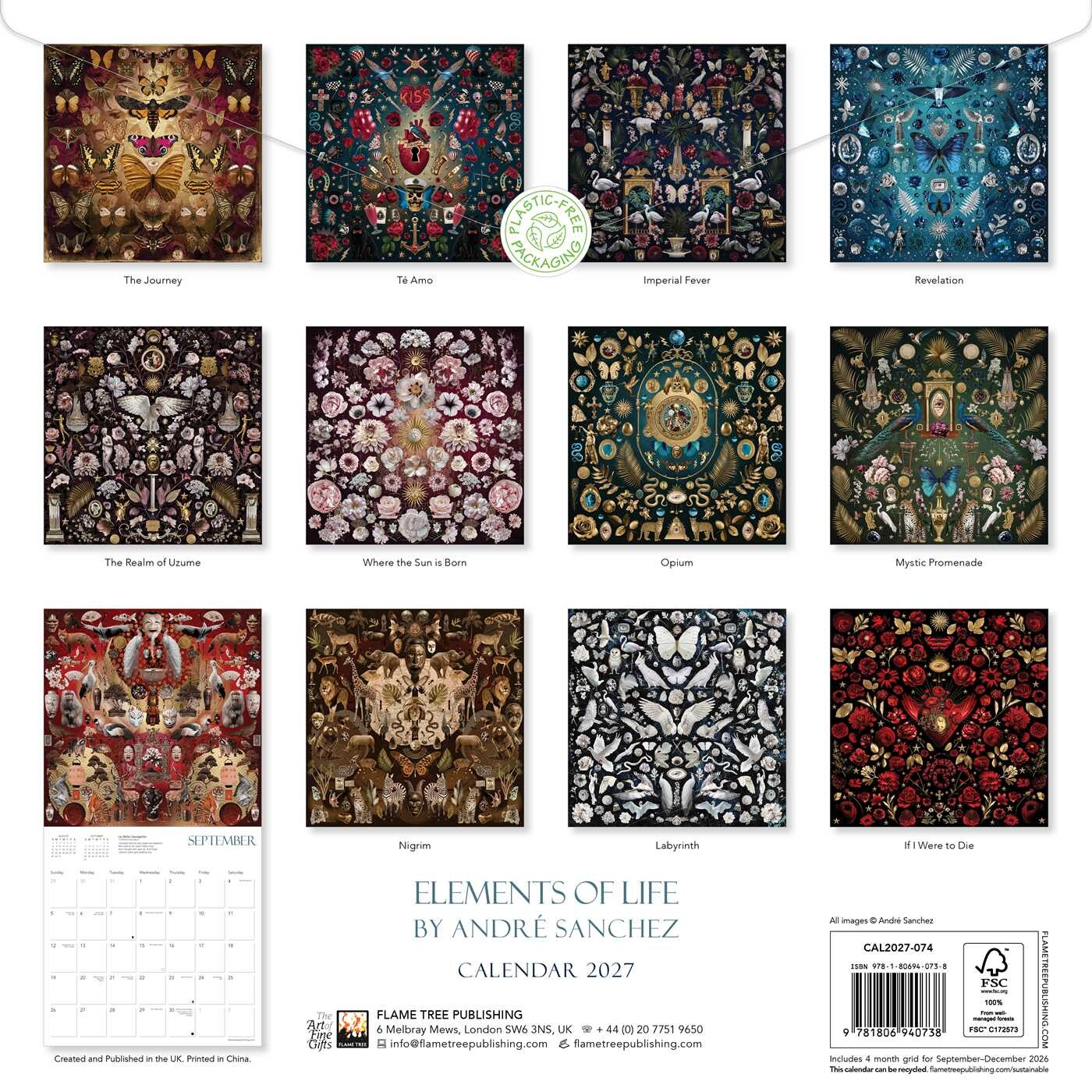 André Sanchez Wall Calendar 2027 (Art Calendar) - Book Summary & Video ...