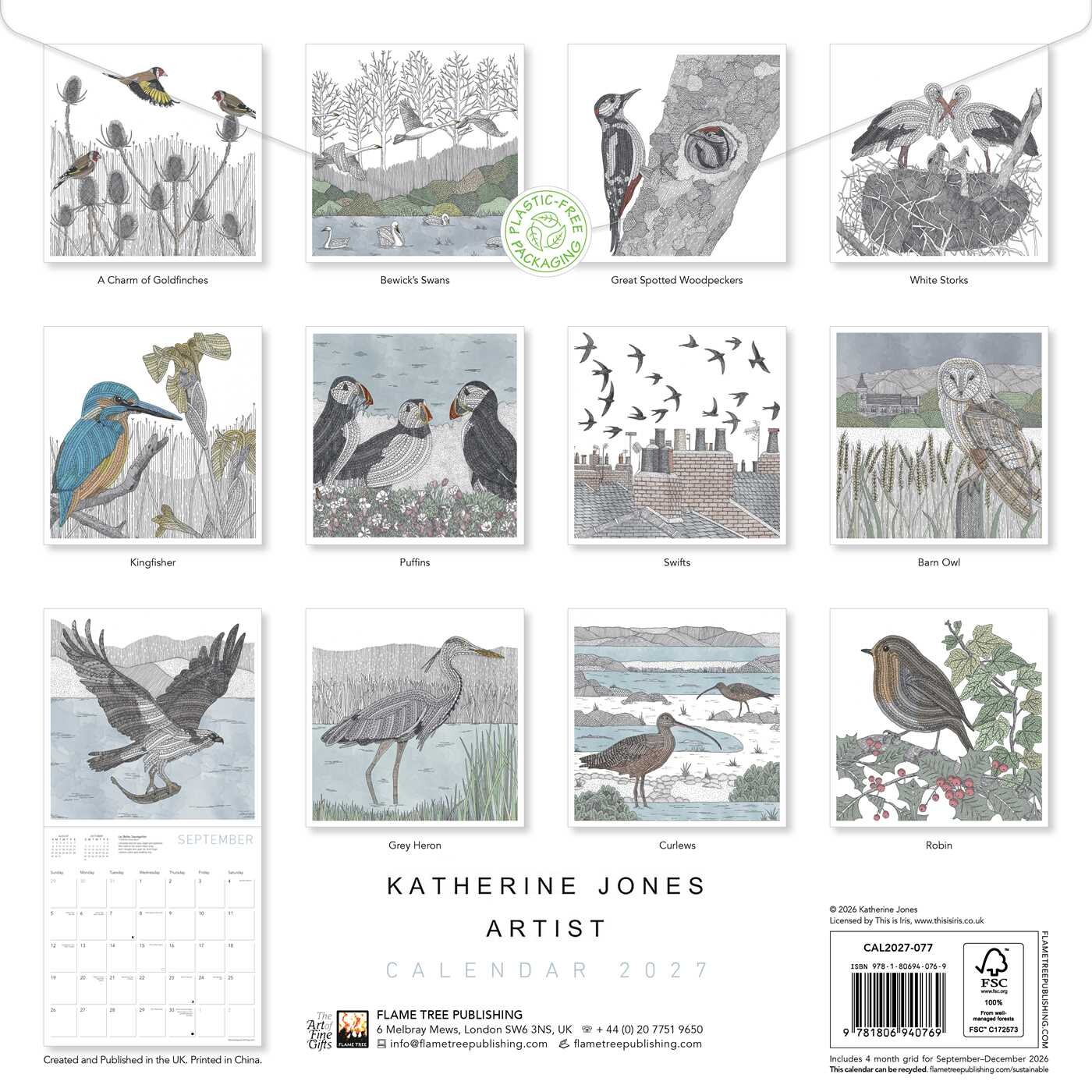 Katherine Jones Wall Calendar 2027 (Art Calendar) - Book Summary ...