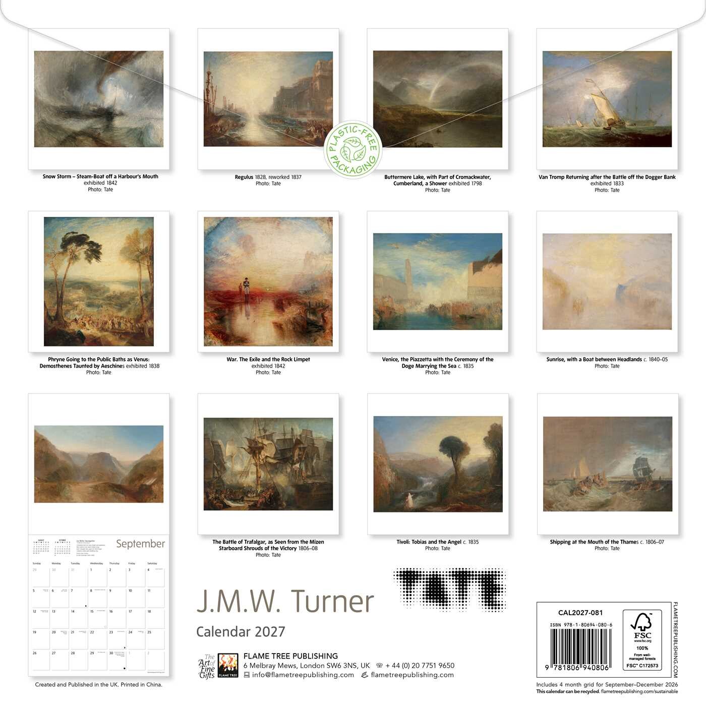 Tate: J.M.W. Turner Wall Calendar 2027 (Art Calendar) - Book Summary ...