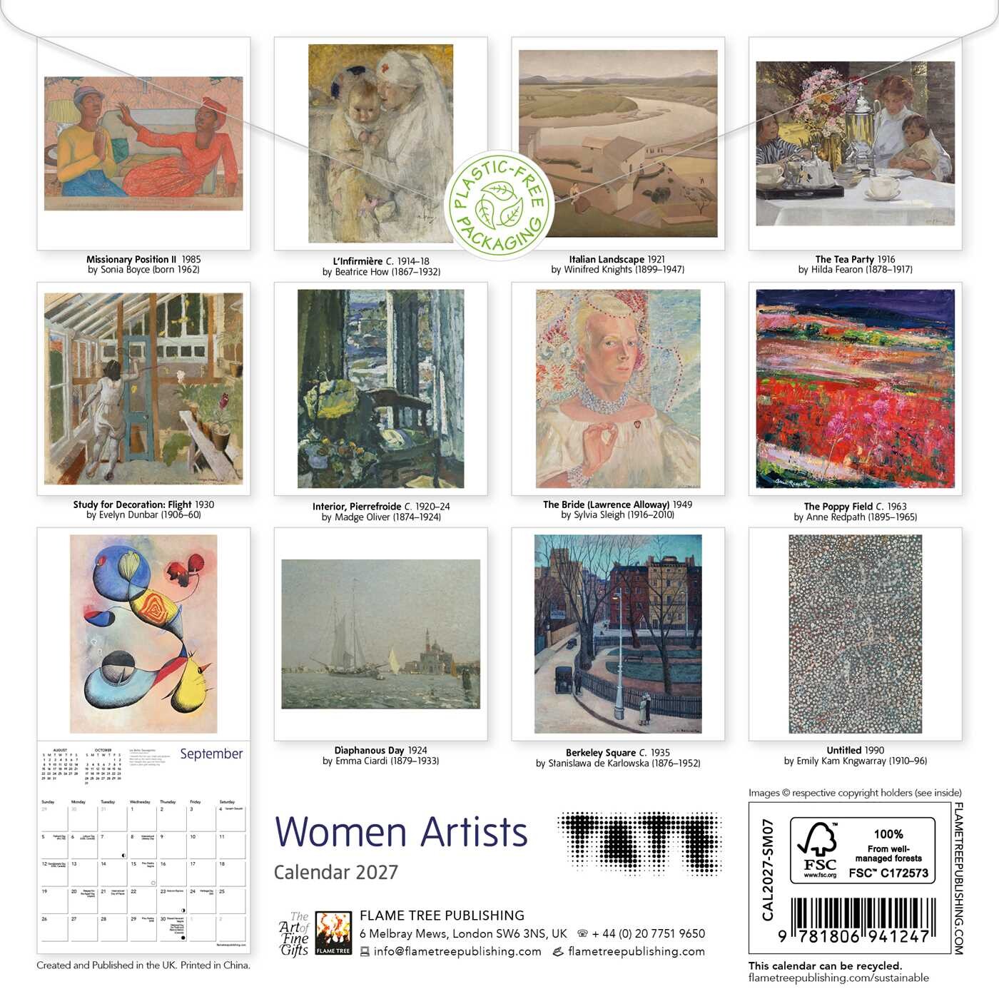 Tate: Women Artists Mini Wall calendar 2027 (Art Calendar) - Book ...