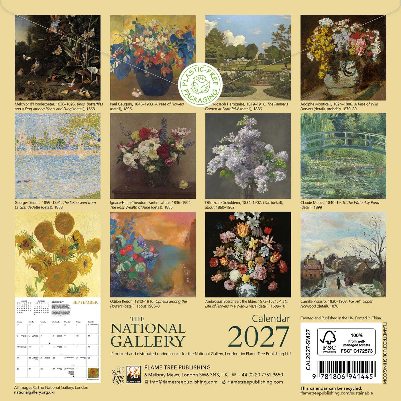 The National Gallery Mini Wall Calendar 2027 (Art Calendar) - Book ...