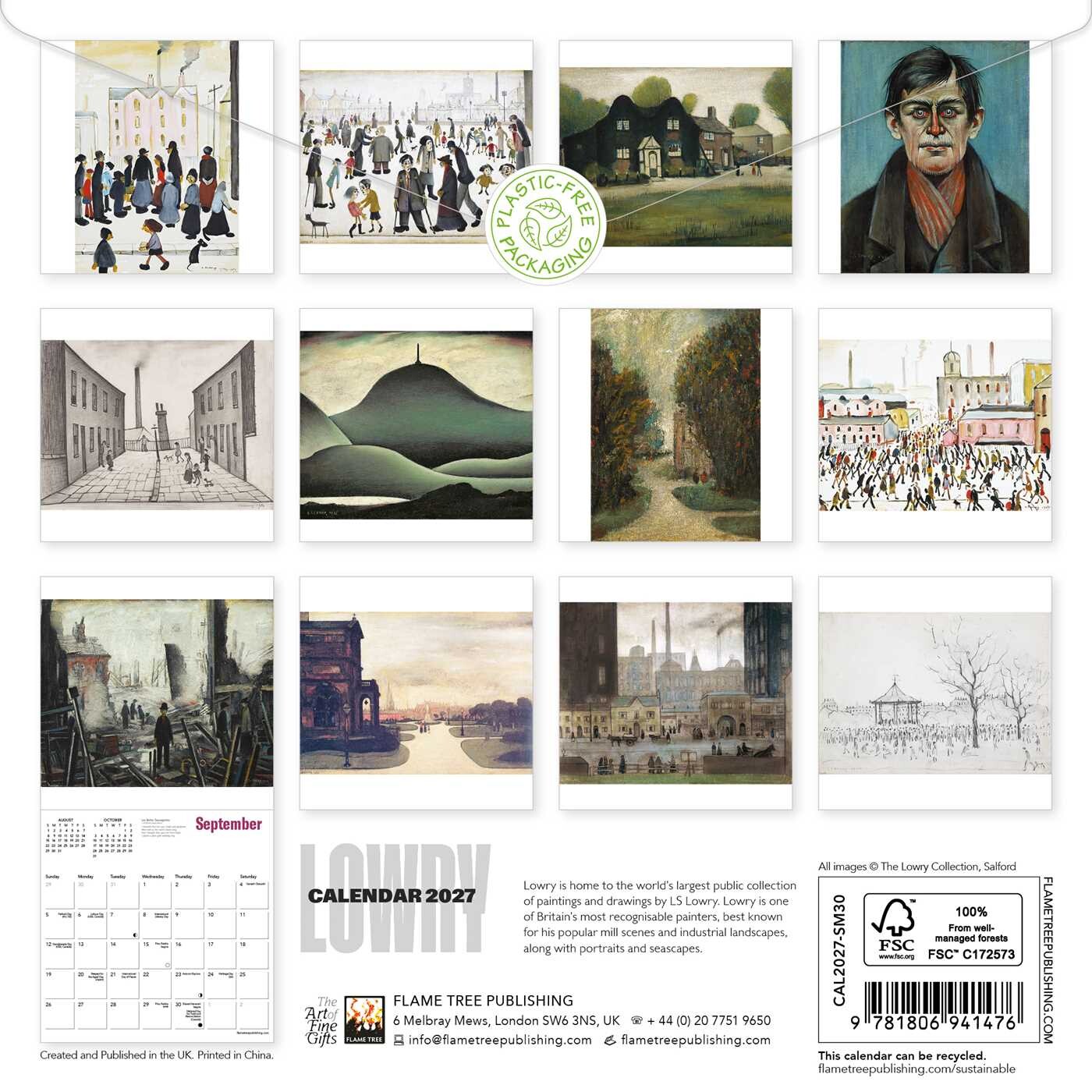Lowry Mini Wall Calendar 2027 (Art Calendar) - Book Summary & Video ...