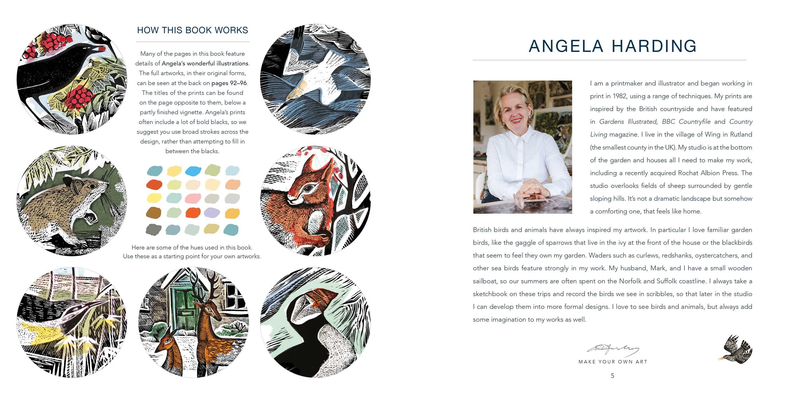 Wildlife (Angela Harding) Colouring Book | Book by Angela Harding ...