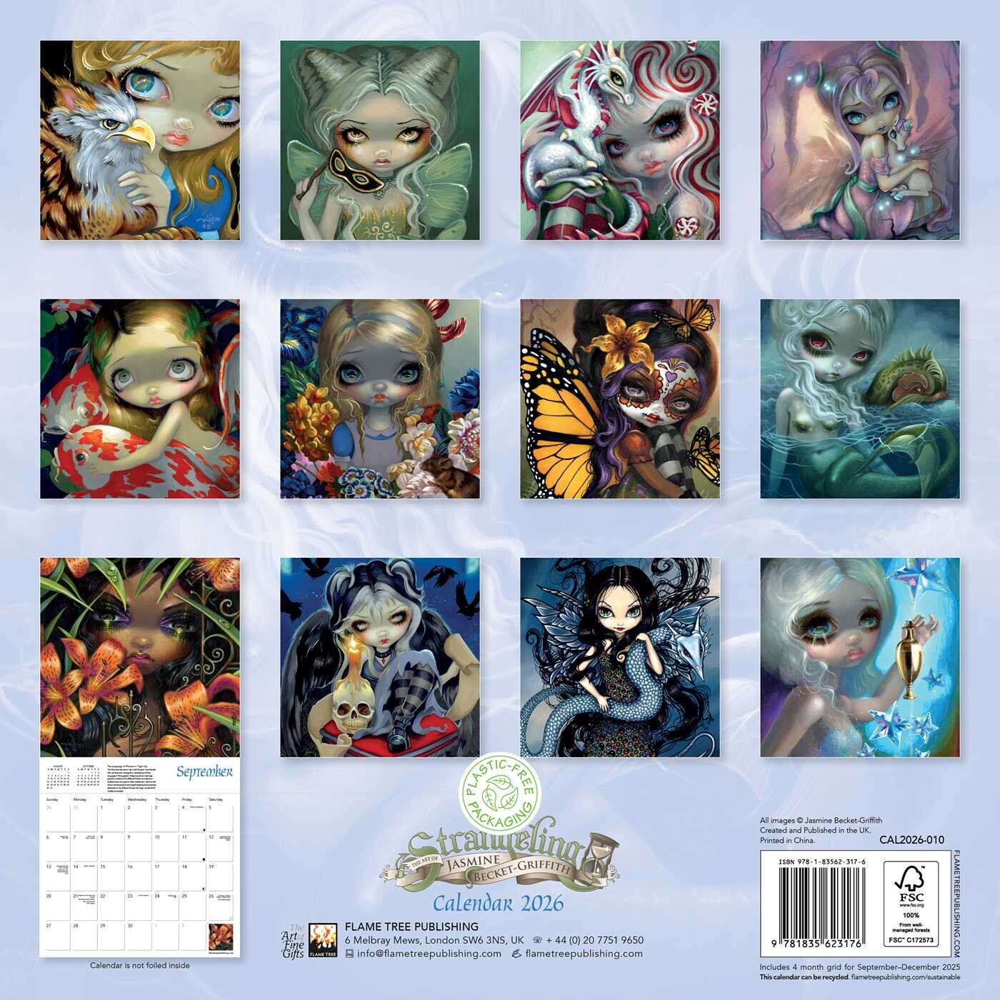 Strangeling by Jasmine Becket-Griffith Wall Calendar 2026 (Art Calendar ...
