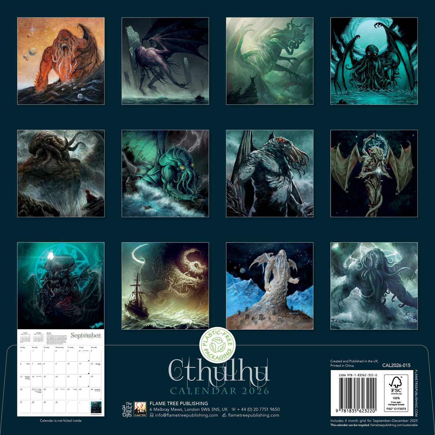 Cthulhu Wall Calendar 2026 (Art Calendar) - Book Summary & Video ...