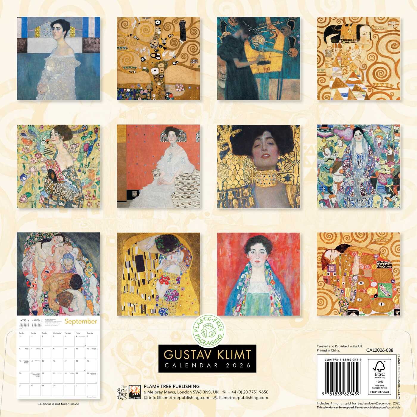 Gustav Klimt Wall Calendar 2026 (Art Calendar) - Book Summary & Video | Official Publisher Page ...