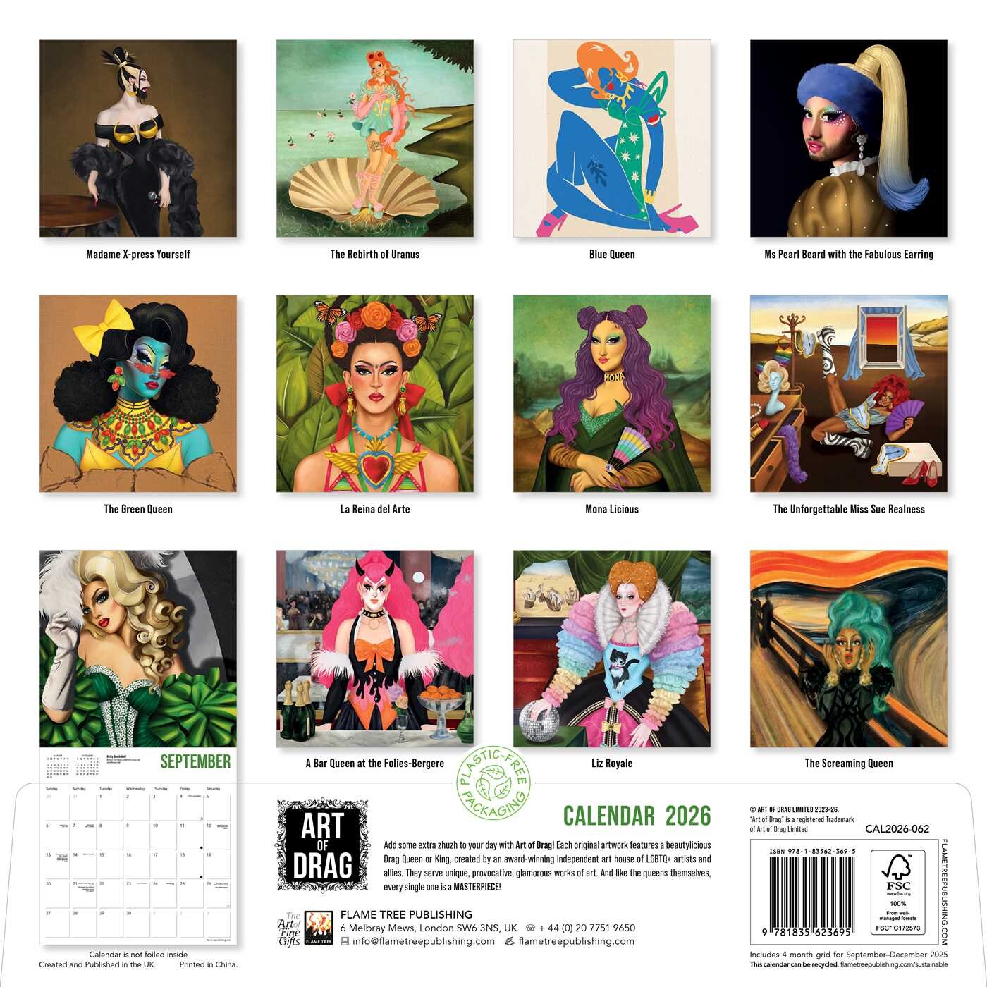 Art of Drag Wall Calendar 2026 (Art Calendar) - Book Summary & Video ...
