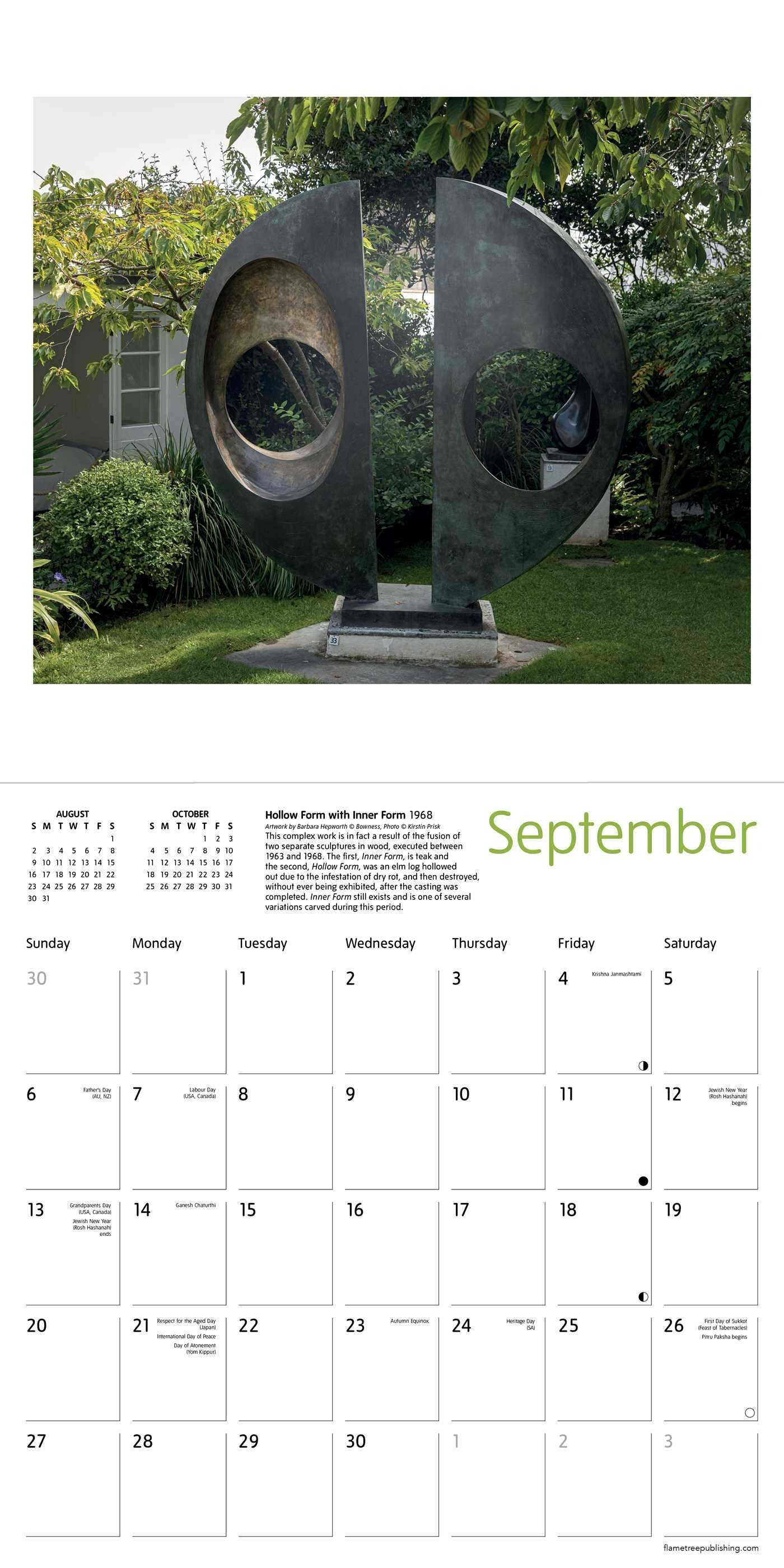 Tate: Barbara Hepworth Sculpture Garden Wall Calendar 2026 (Art ...