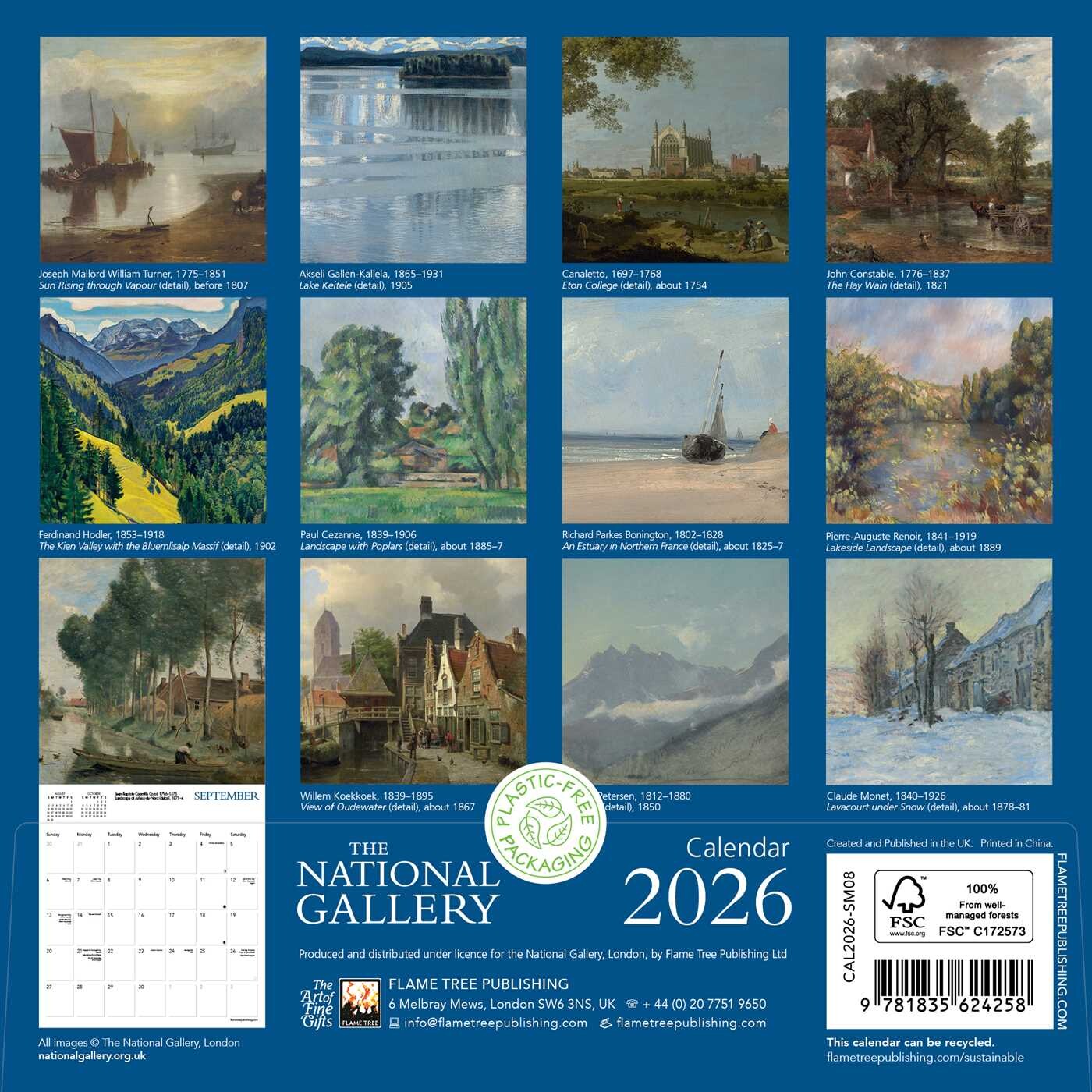 The National Gallery Mini Wall Calendar 2026 (Art Calendar) - Book ...