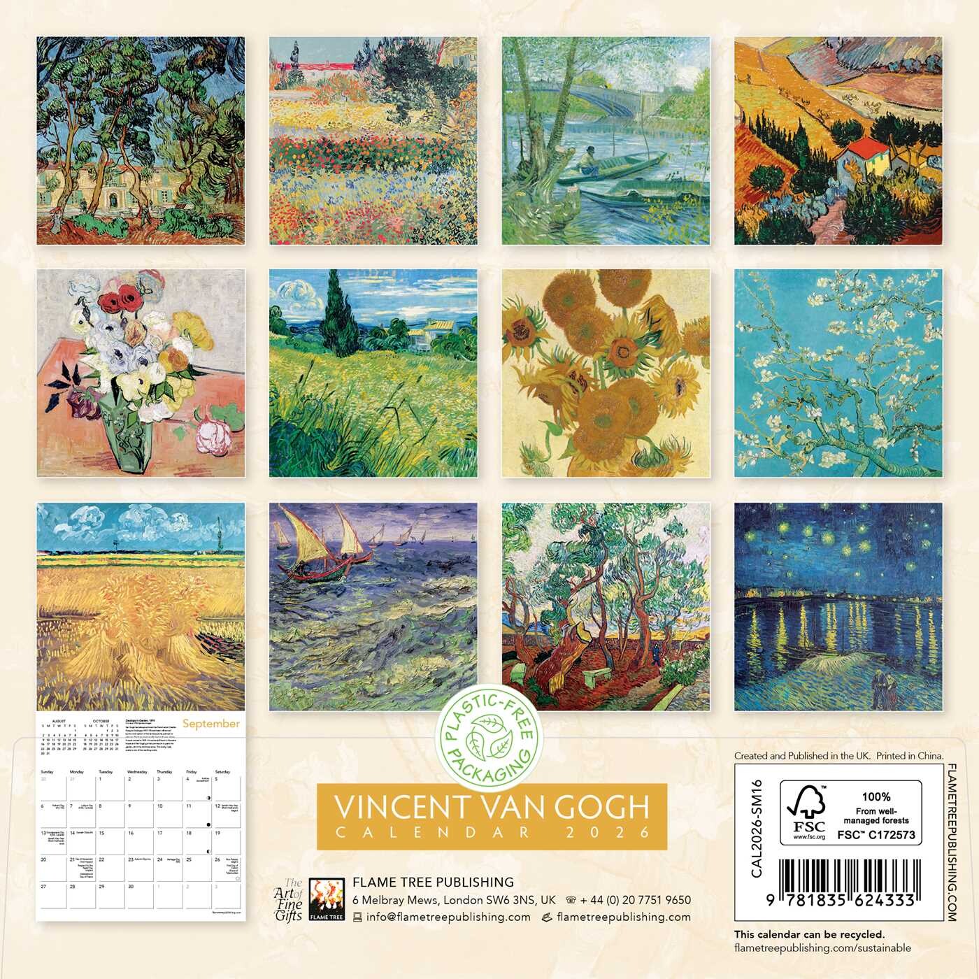 Vincent van Gogh Mini Wall Calendar 2026 (Art Calendar) - Book Summary ...