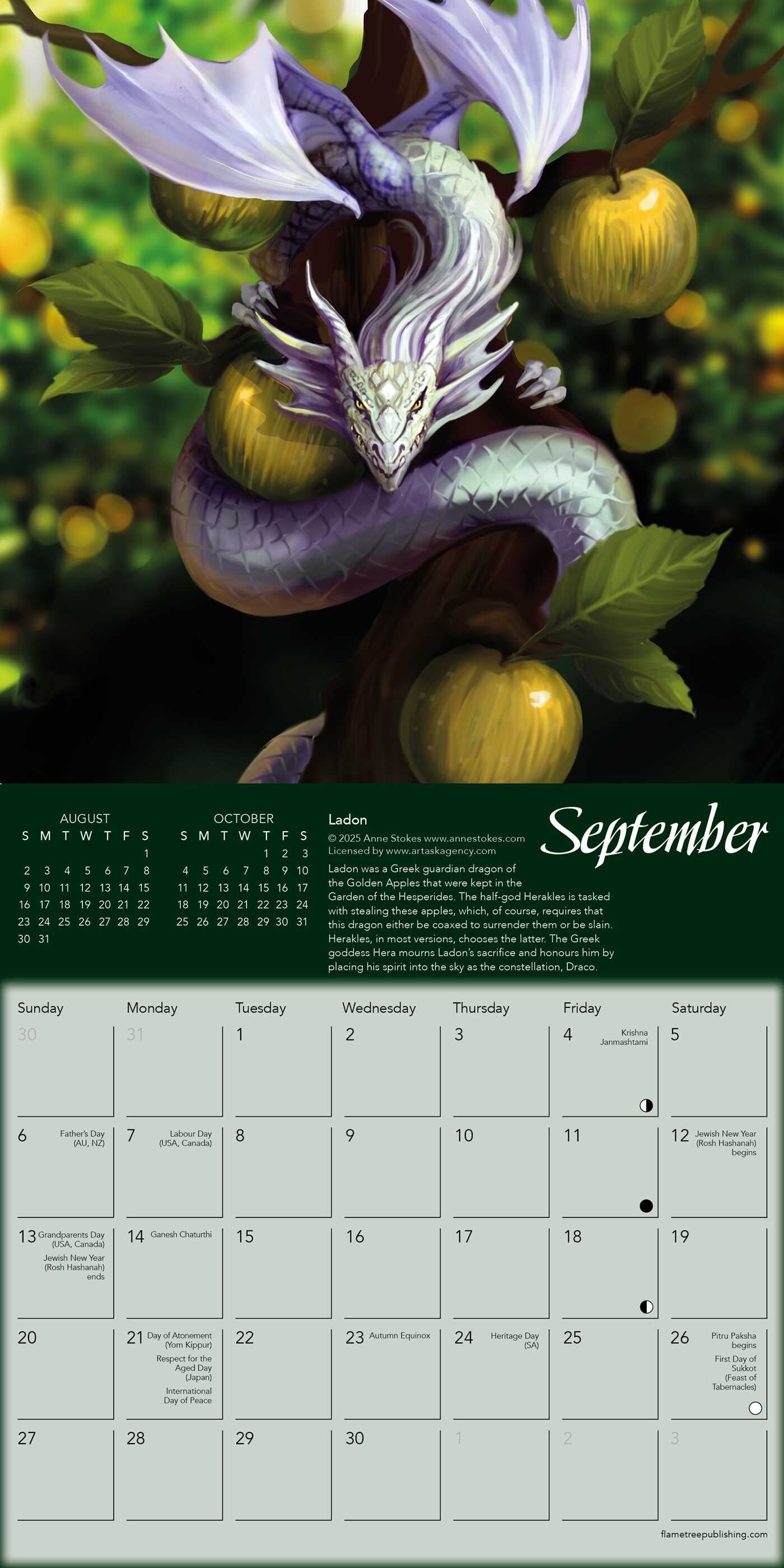 Anne Stokes: Dragon Legends of the World Mini Wall calendar 2026 (Art ...