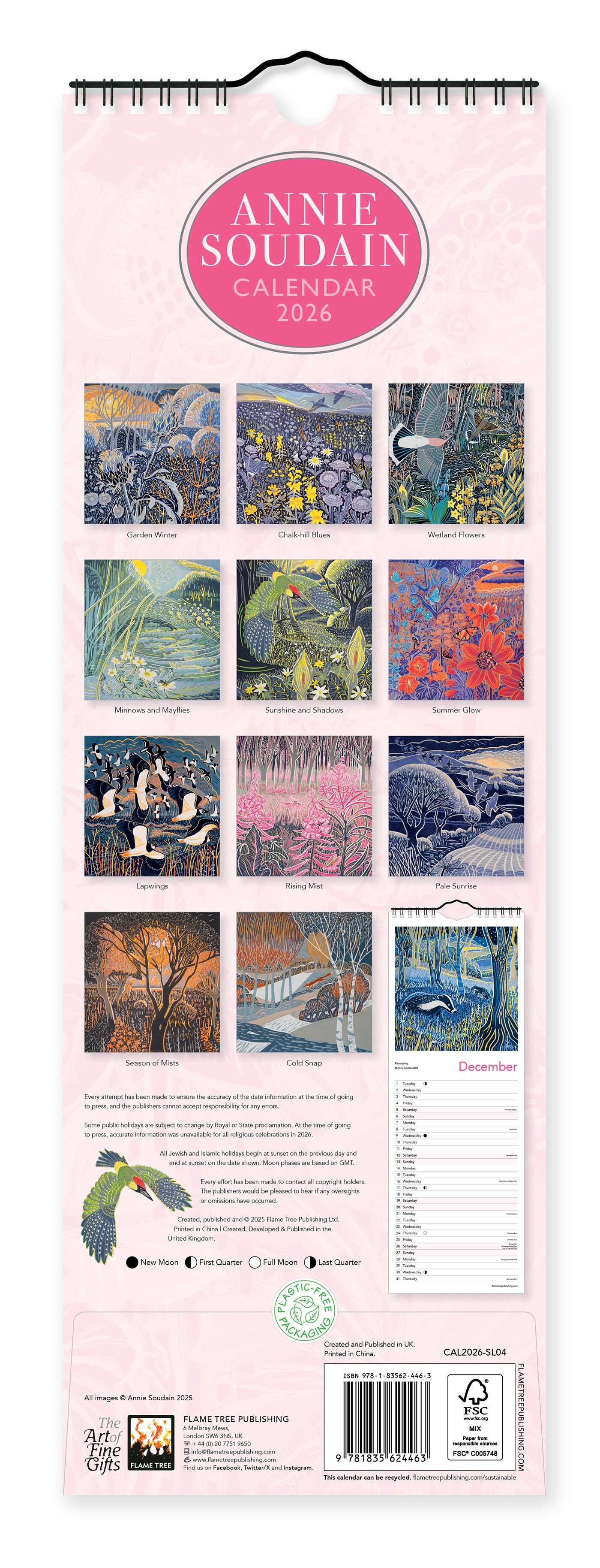 Annie Soudain Slim Calendar 2026 (Art Calendar) - Book Summary & Video ...