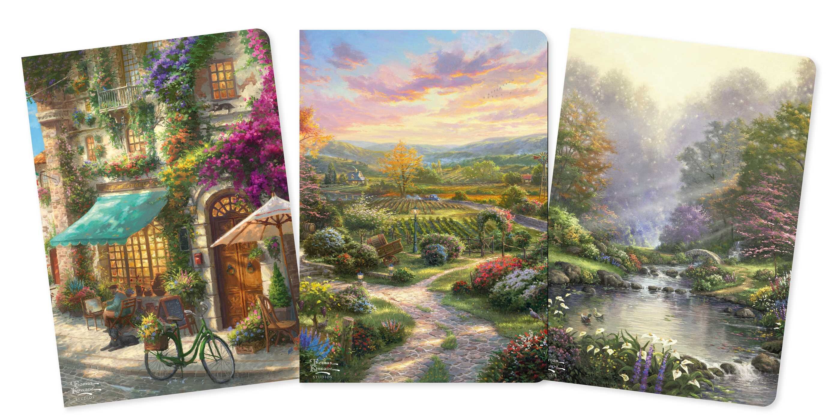 Thomas Kinkade Set of 3 Standard Notebooks - Book Summary & Video ...