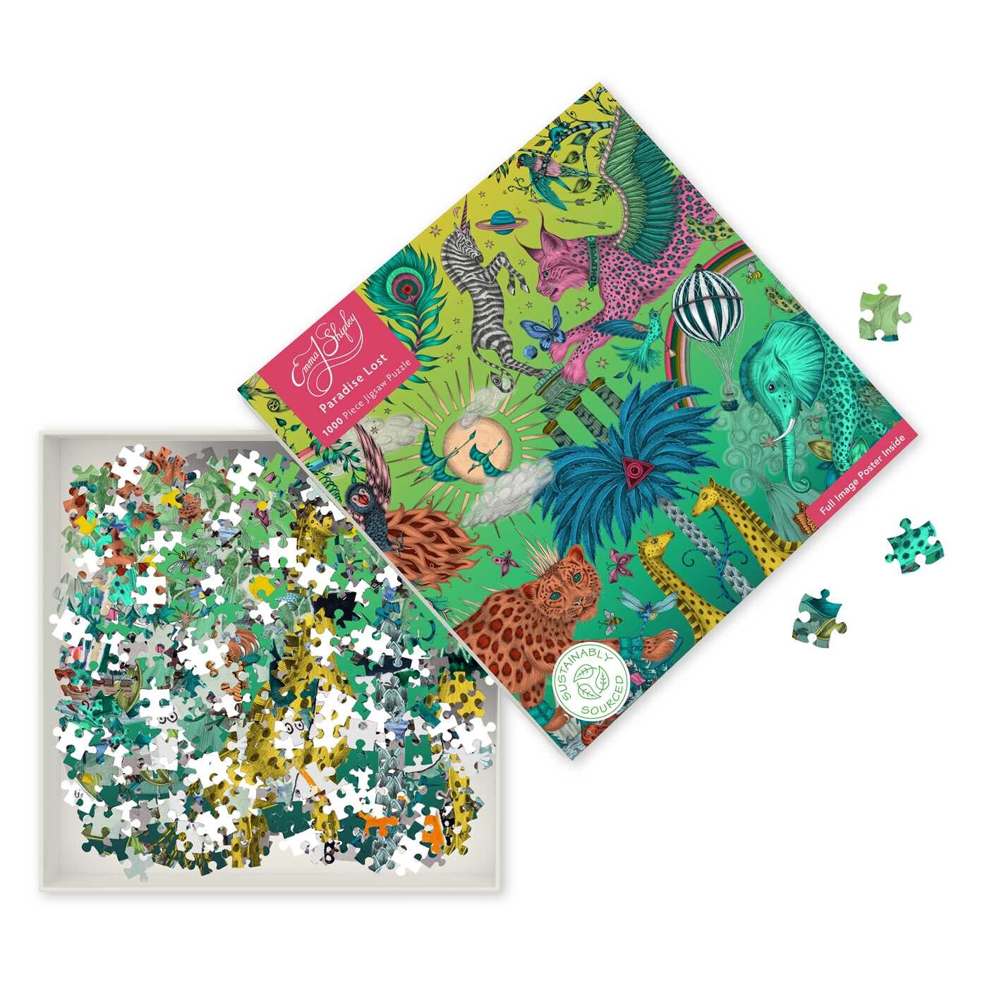 Adult Sustainable Jigsaw Puzzle Emma J Shipley: Paradise Lost - Book ...