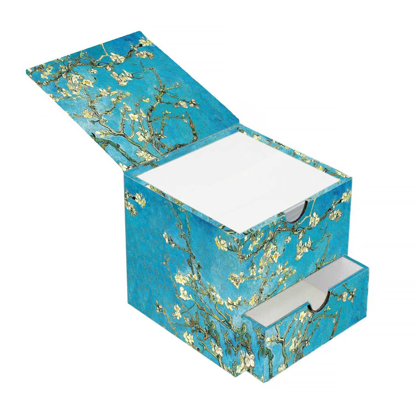 Vincent van Gogh: Almond Blossom Flame Tree Memo Box with Drawer - Book Summary & Video ...
