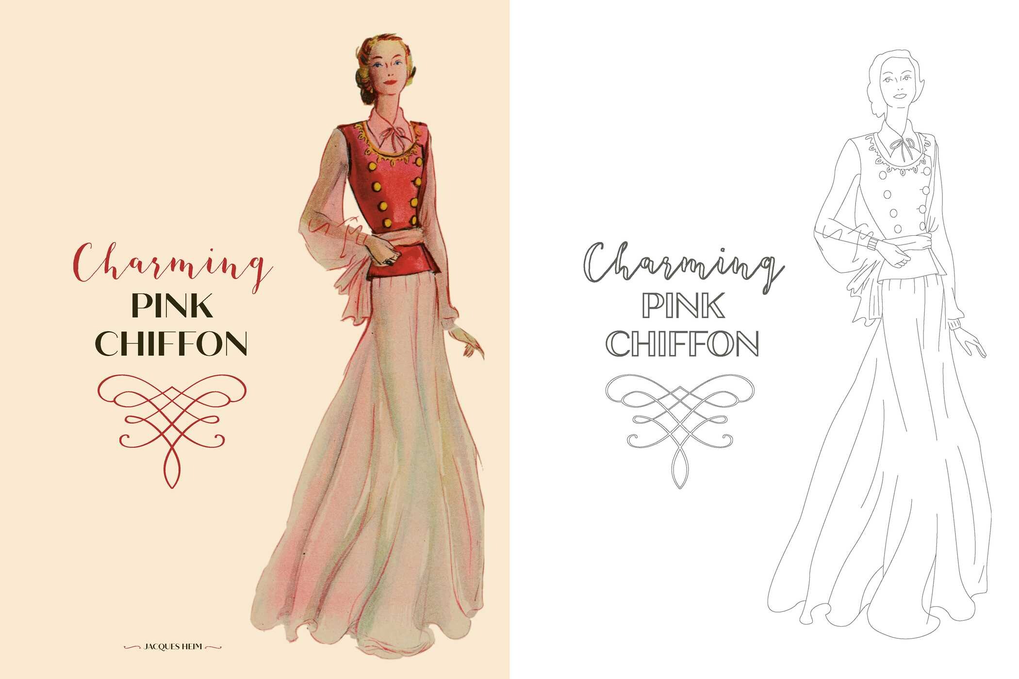 Marie Claire 1930s Evening Styles Coloring Book | Book by Rockpool ...