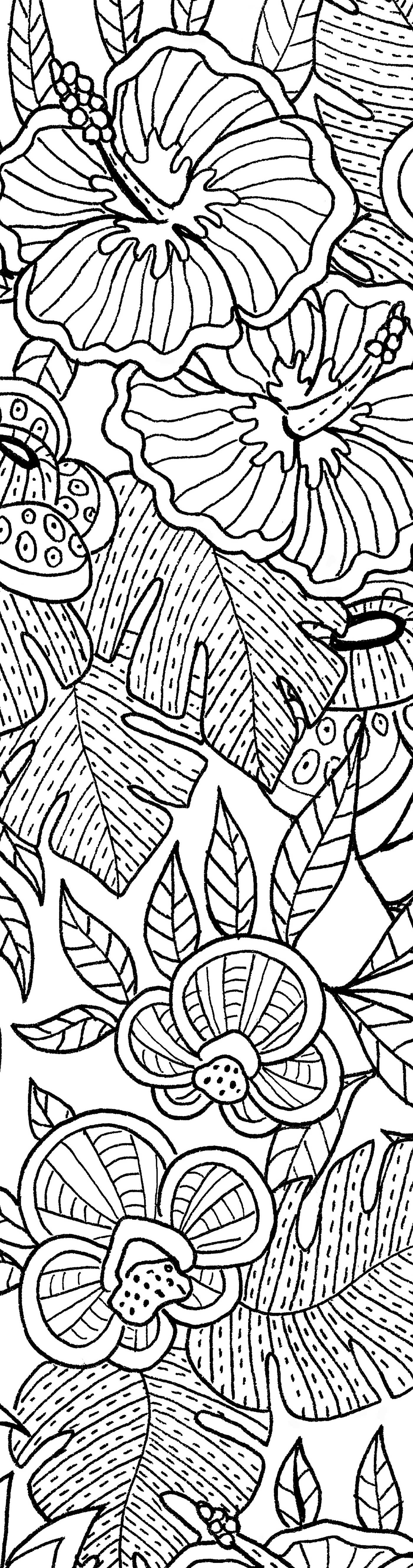 Flowers Coloring Bookmarks | Book by Rockpool Publishing | Official ...