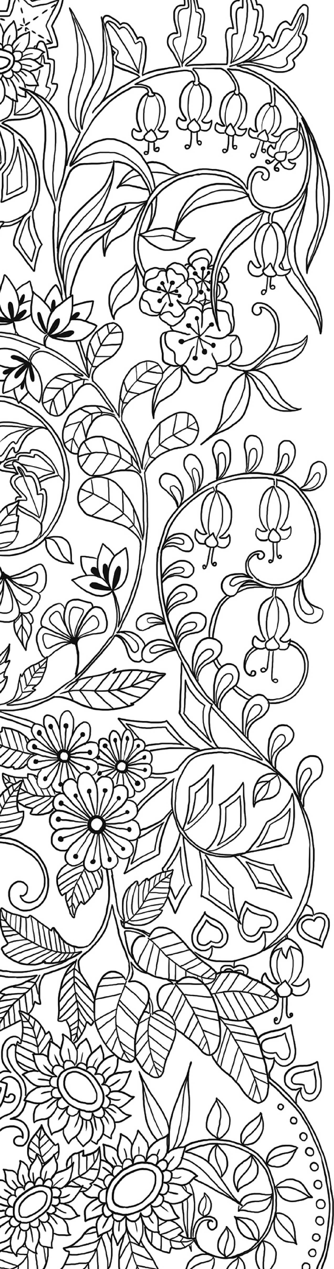 Flowers Coloring Bookmarks | Book by Rockpool Publishing | Official ...